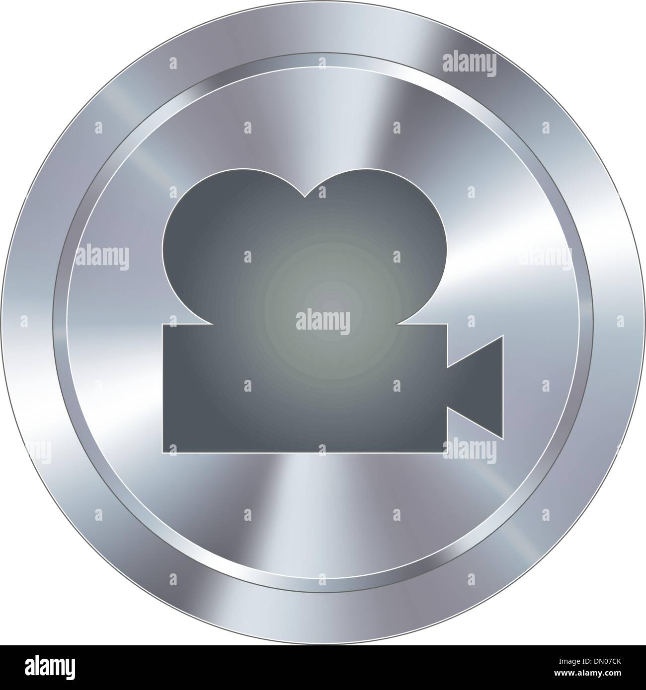 Movie camera industrial button Stock Vector Image & Art - Alamy