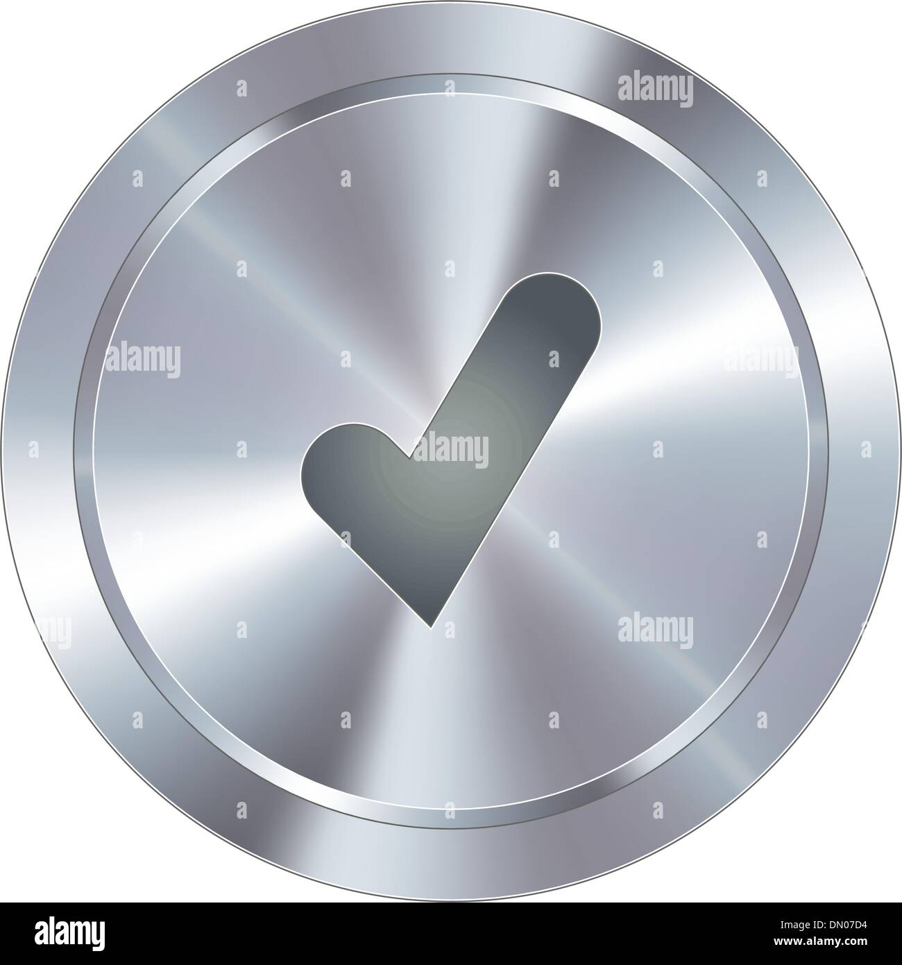 Check mark industrial button Stock Vector Image & Art - Alamy