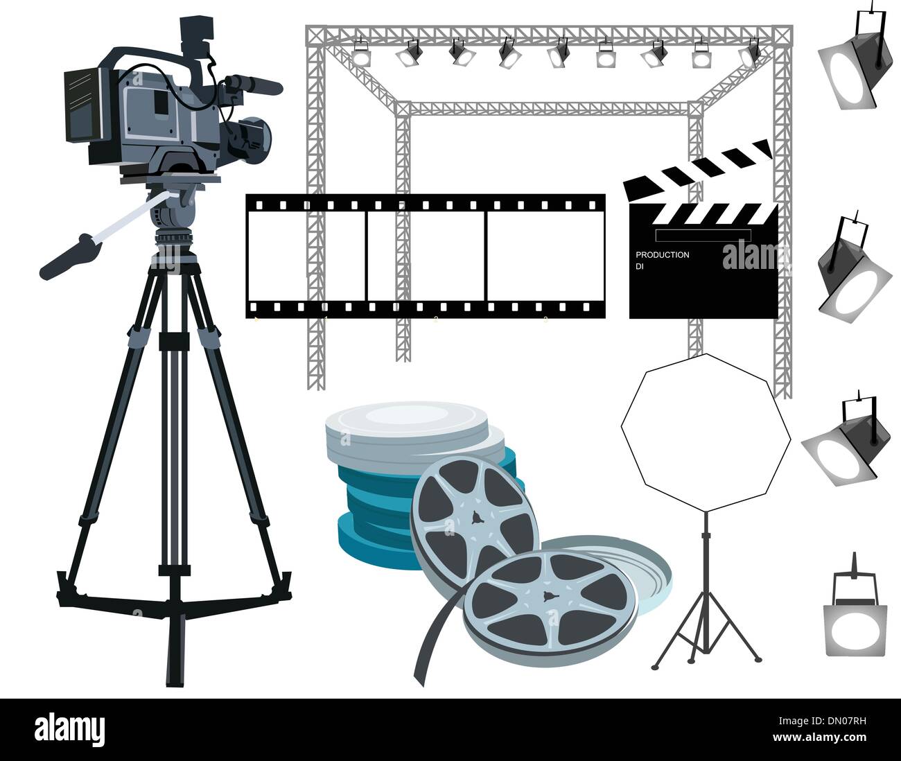 Movie recorder vector vectors hi-res stock photography and images - Alamy
