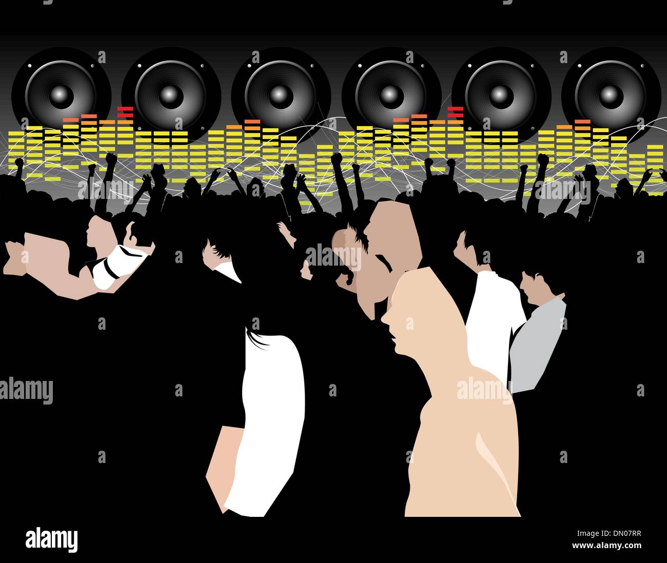 Loud party Stock Vector Images - Alamy