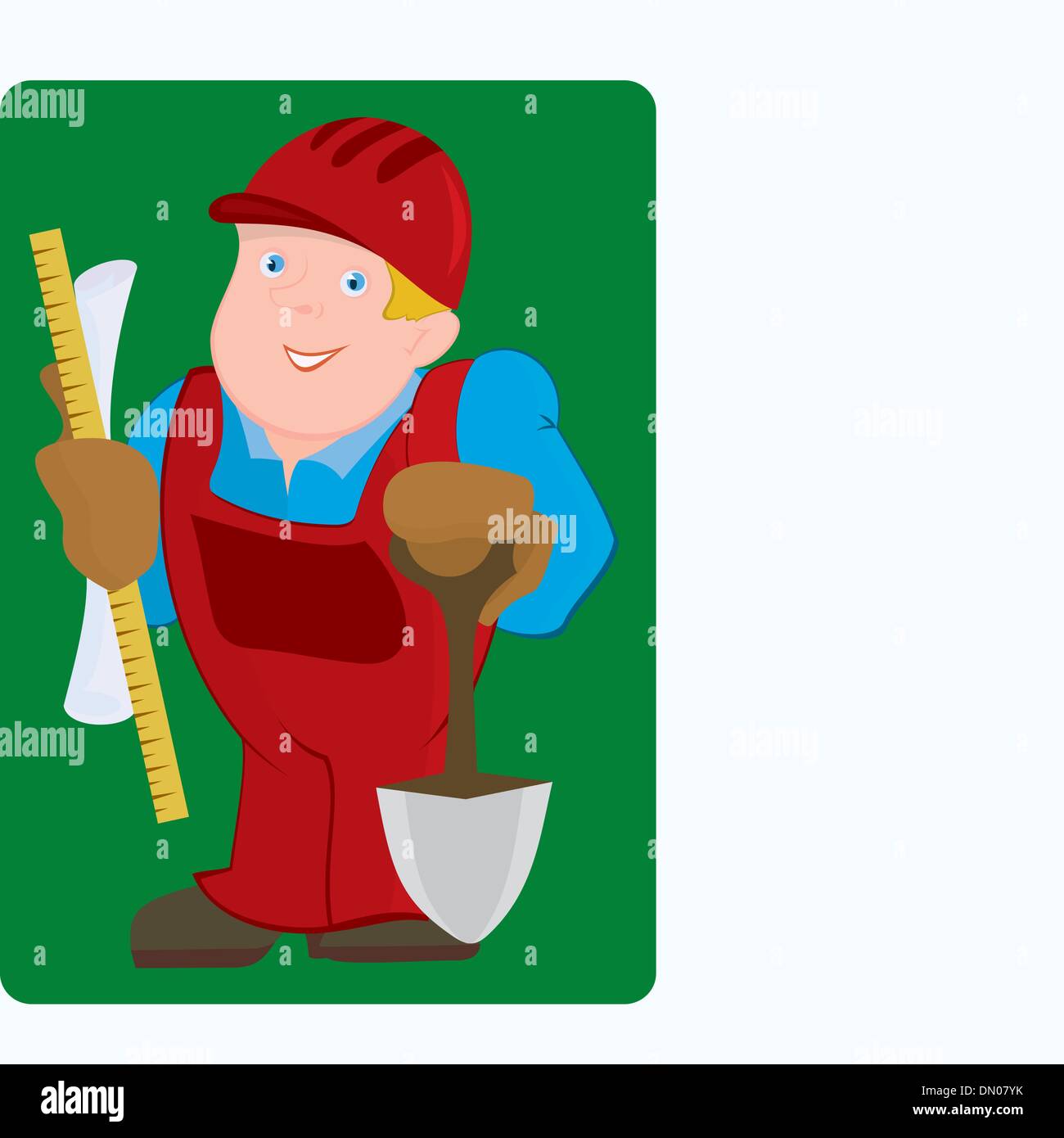 Contractor in hard hat Stock Vector Image & Art - Alamy