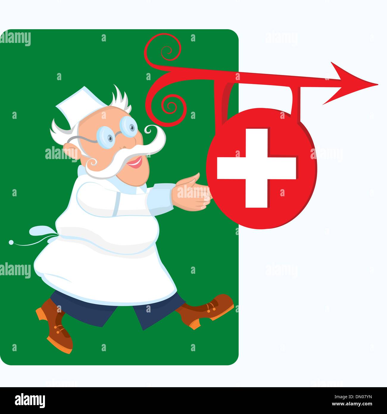 Doctor sign red cross hi-res stock photography and images - Alamy