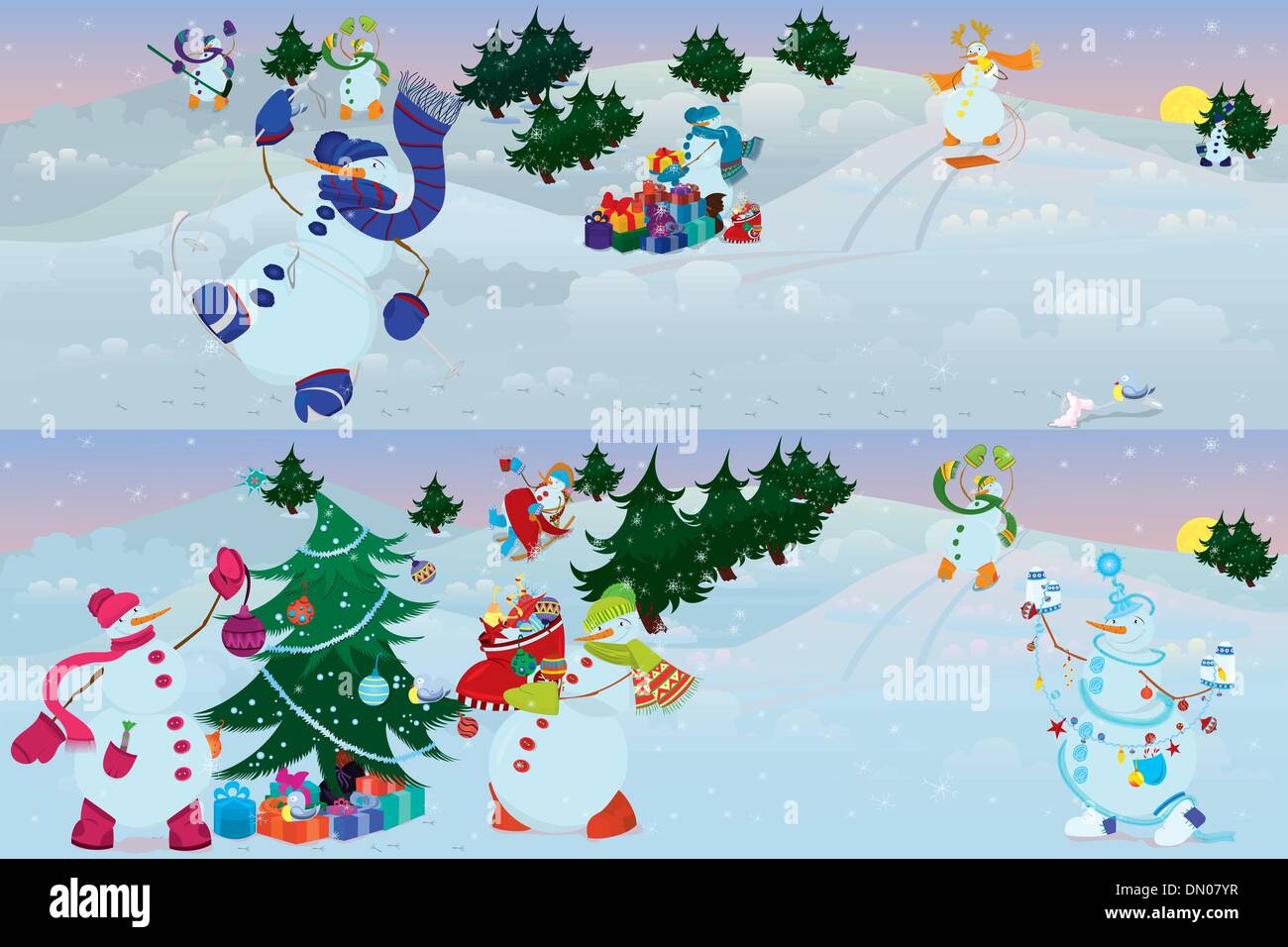 Morning january Stock Vector Images - Alamy