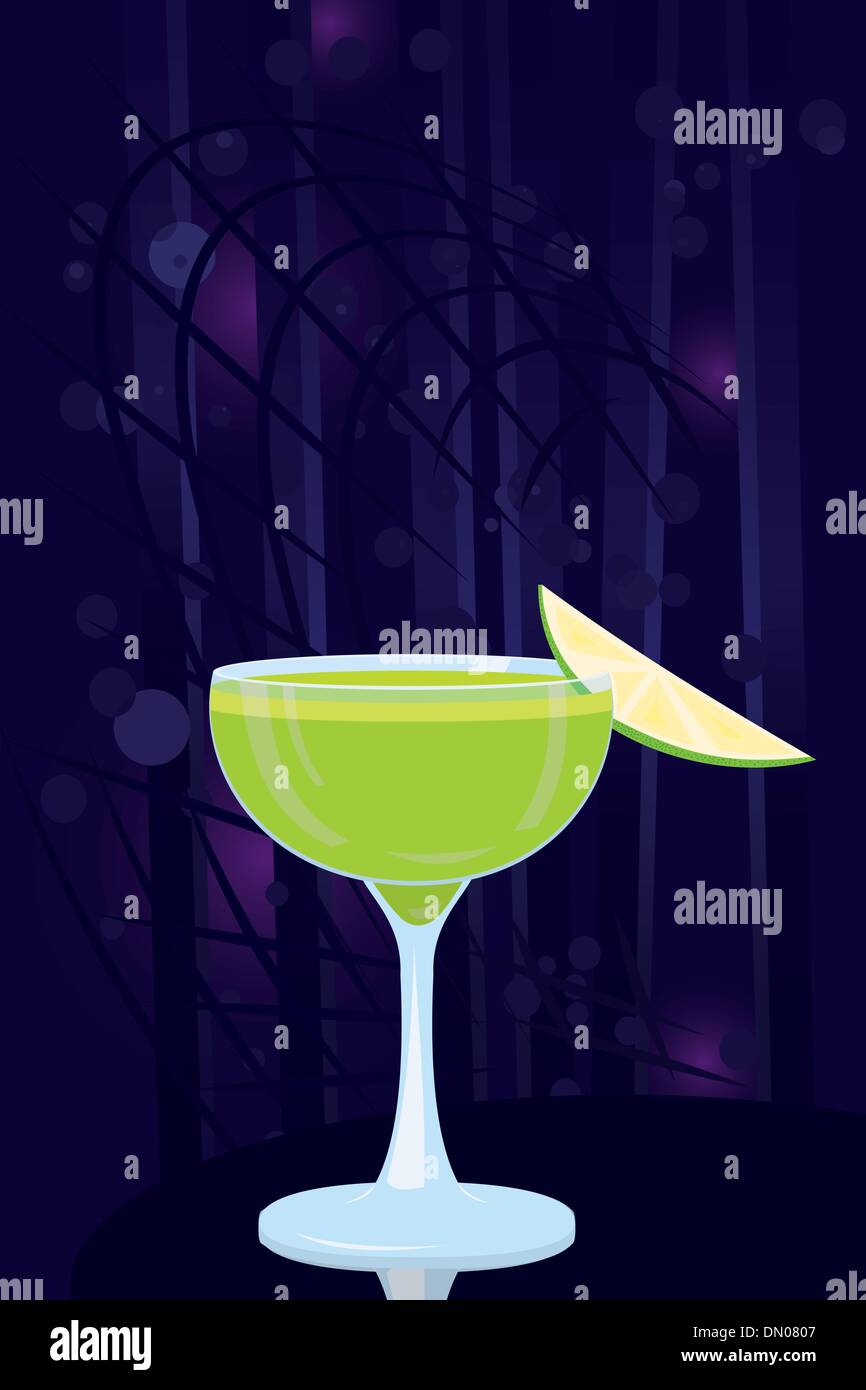 Lime green drink Stock Vector Images - Alamy