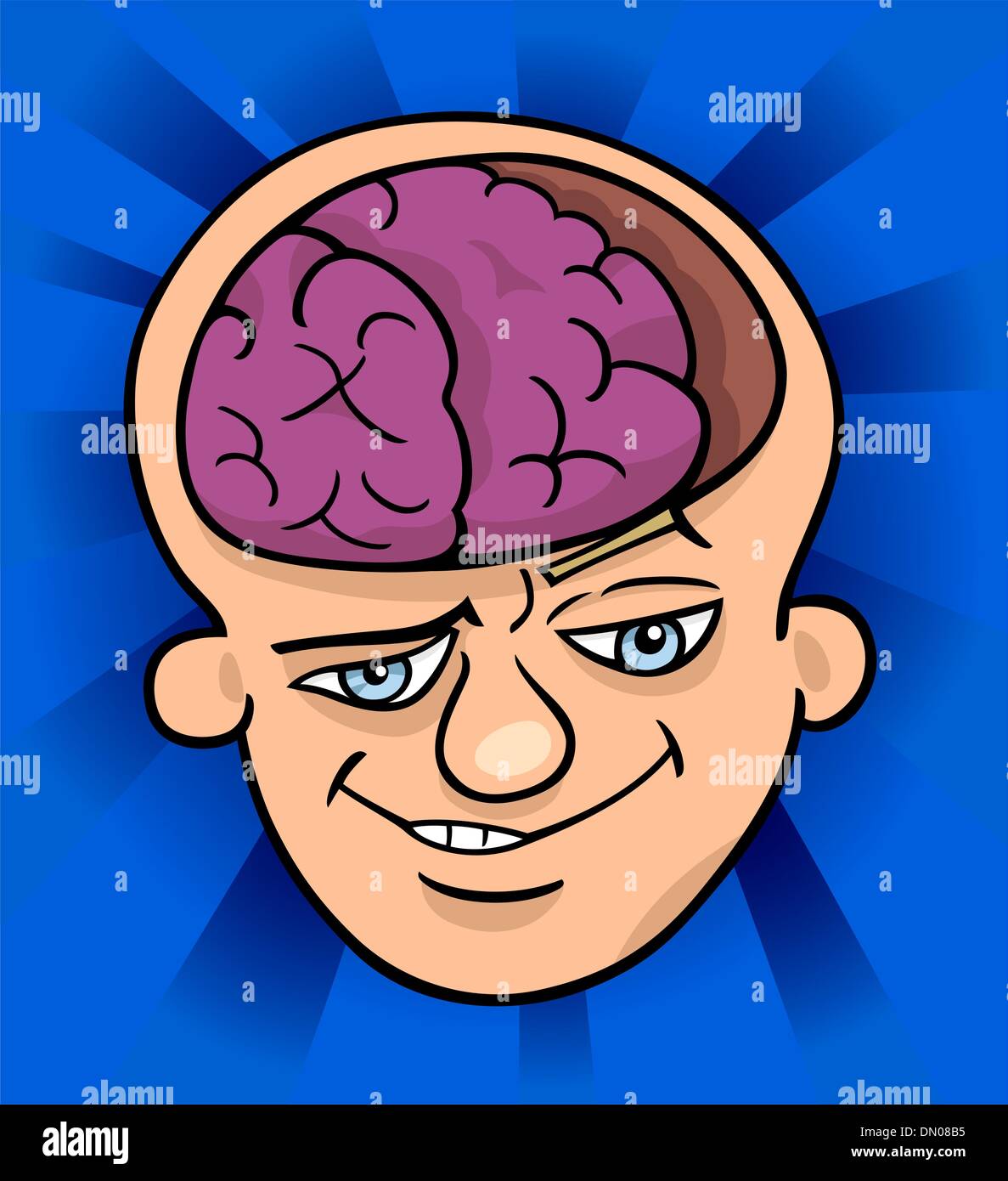 Big Brain Cartoon Character