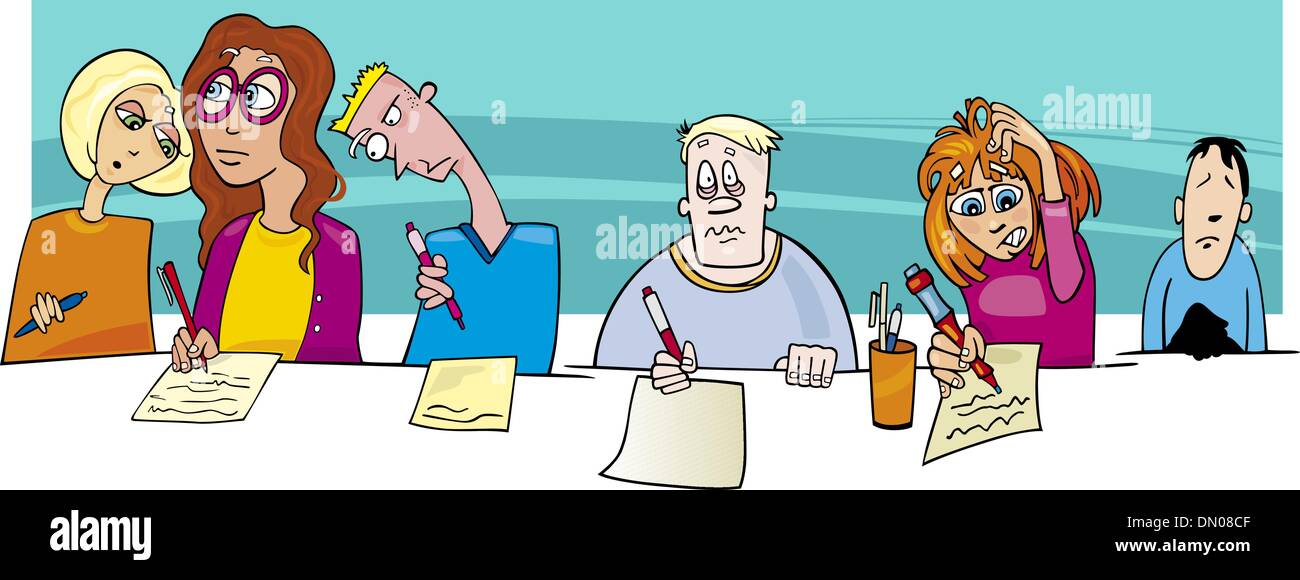Difficult exam Stock Vector Images - Alamy