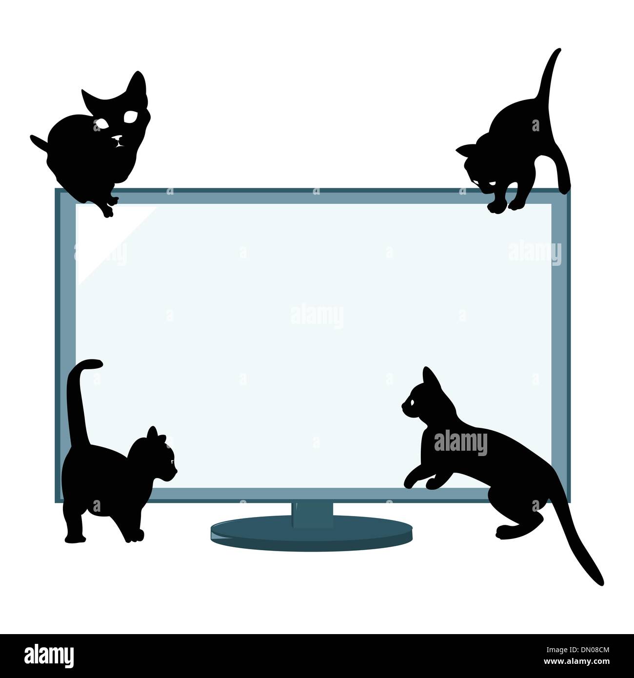 Animal tv screen Stock Vector Images - Alamy