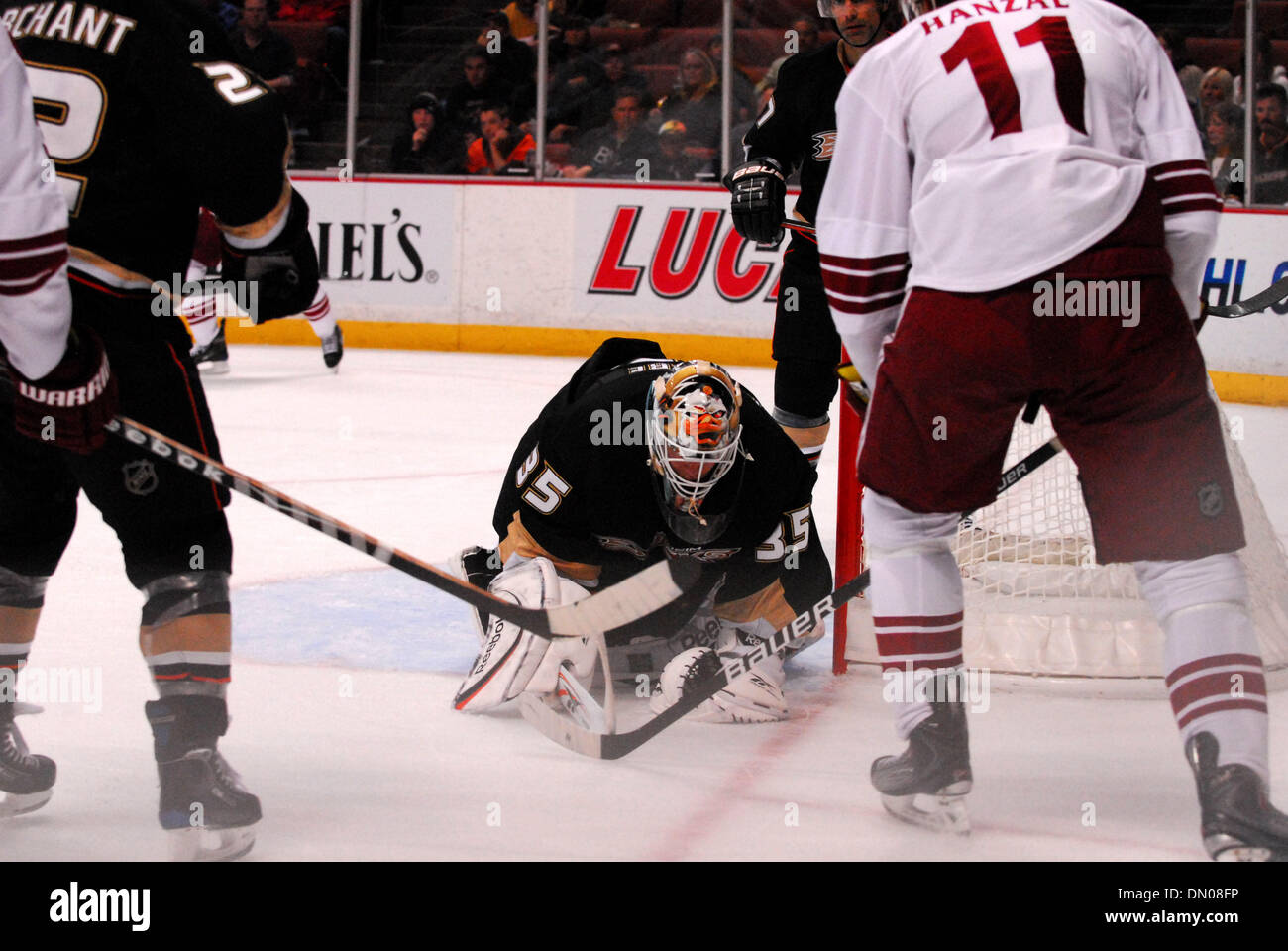 Nov 29, 2009 - Anaheim, California, USA - NHL HOCKEY - JEAN-SEBASTIAN ...
