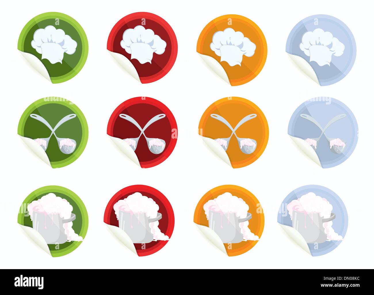 Set stickers food Stock Vector Images - Alamy