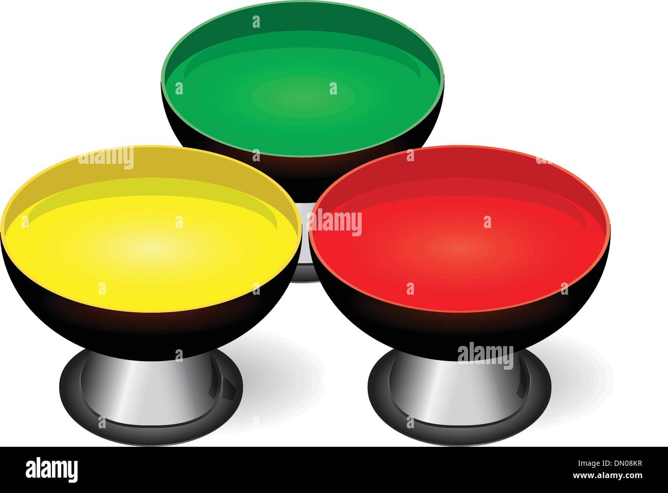 Drawing in red paint Stock Vector Images - Alamy