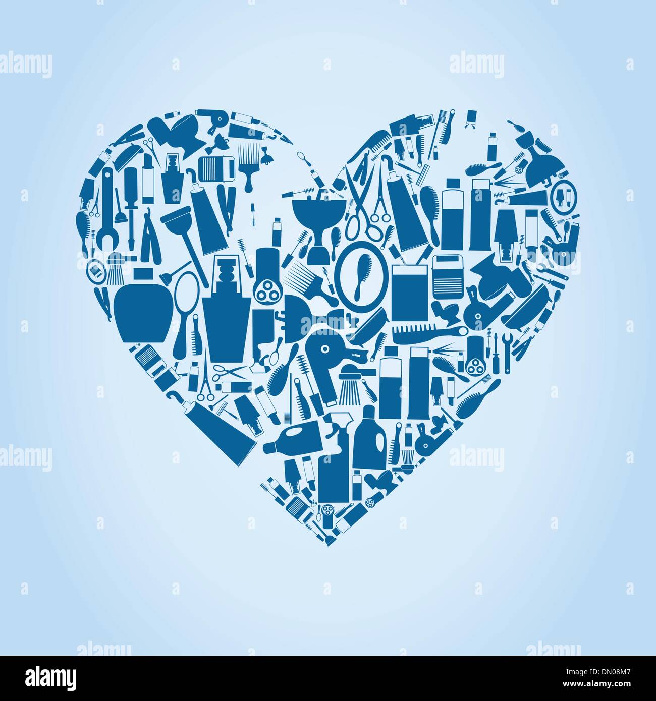 Heart towel Stock Vector Images - Alamy