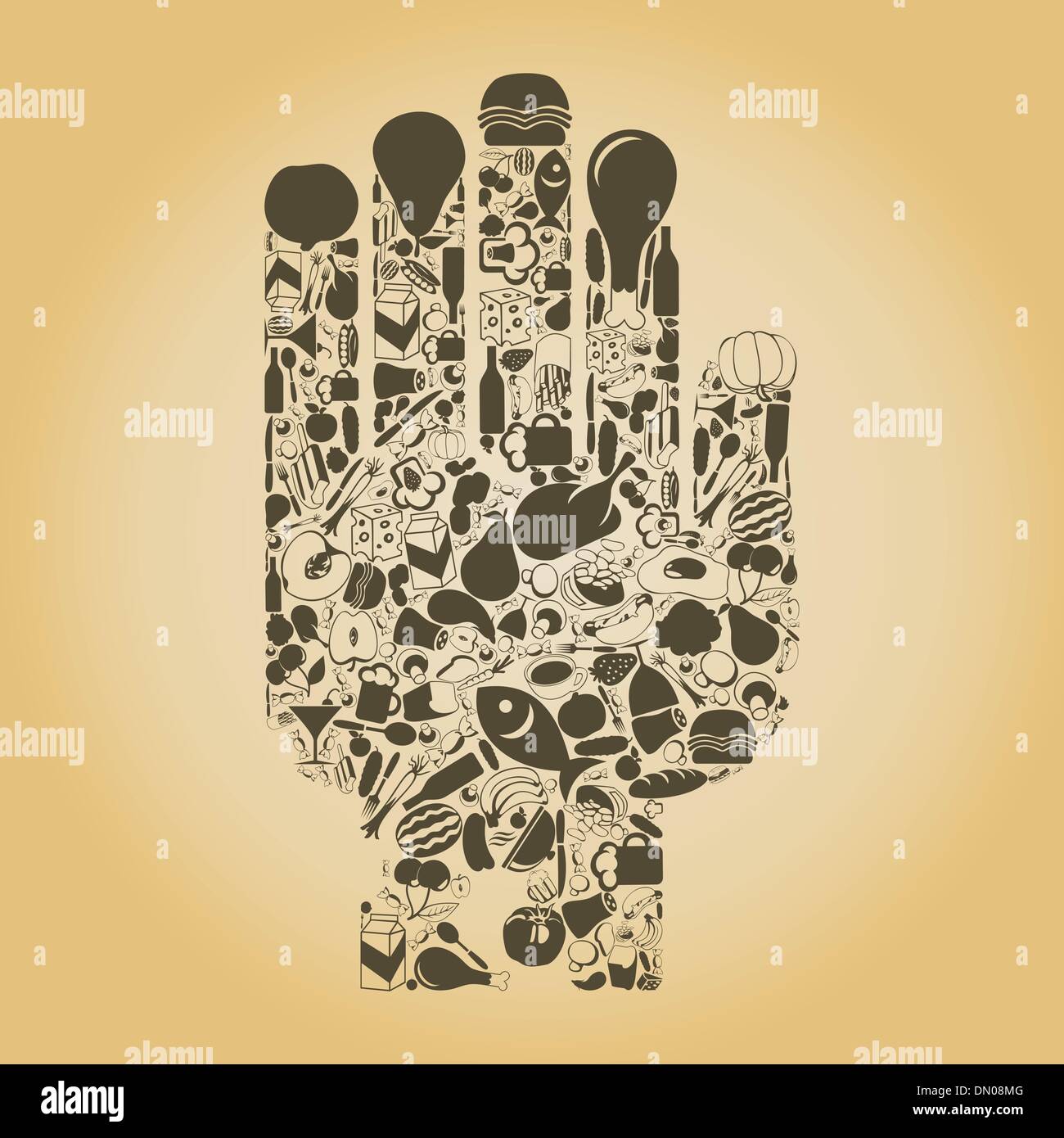 Hand and food hi-res stock photography and images - Alamy