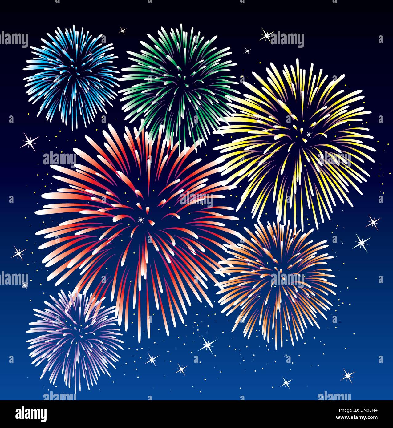 Fireworks vector vectors hi-res stock photography and images - Alamy