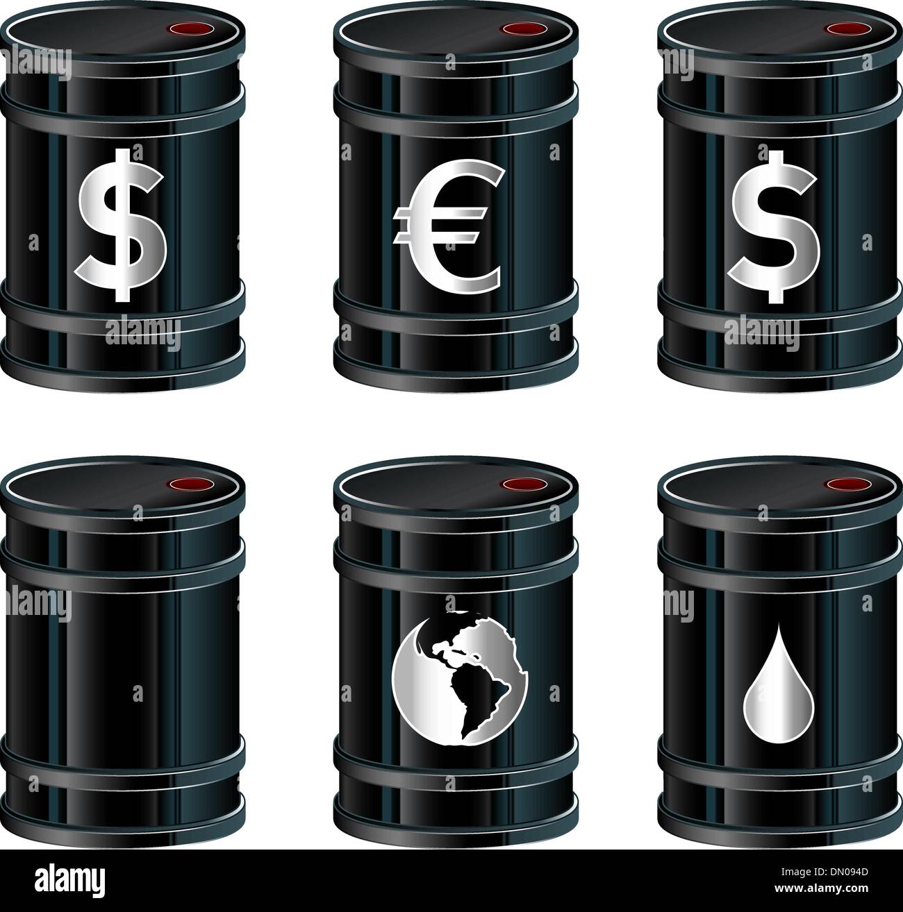 Oil barrel icons Stock Vector Image & Art - Alamy