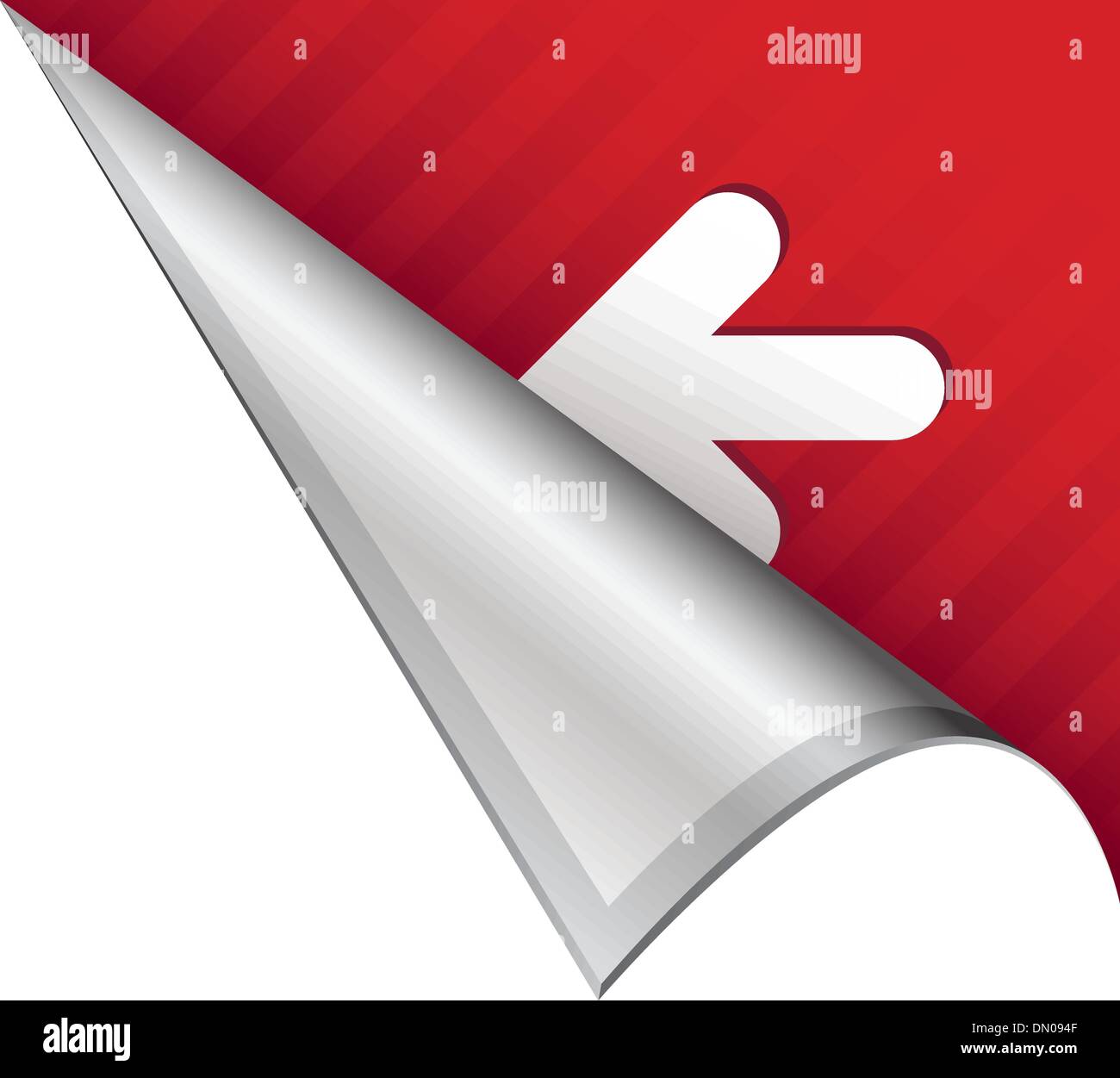 Left arrow corner tab Stock Vector Image & Art - Alamy