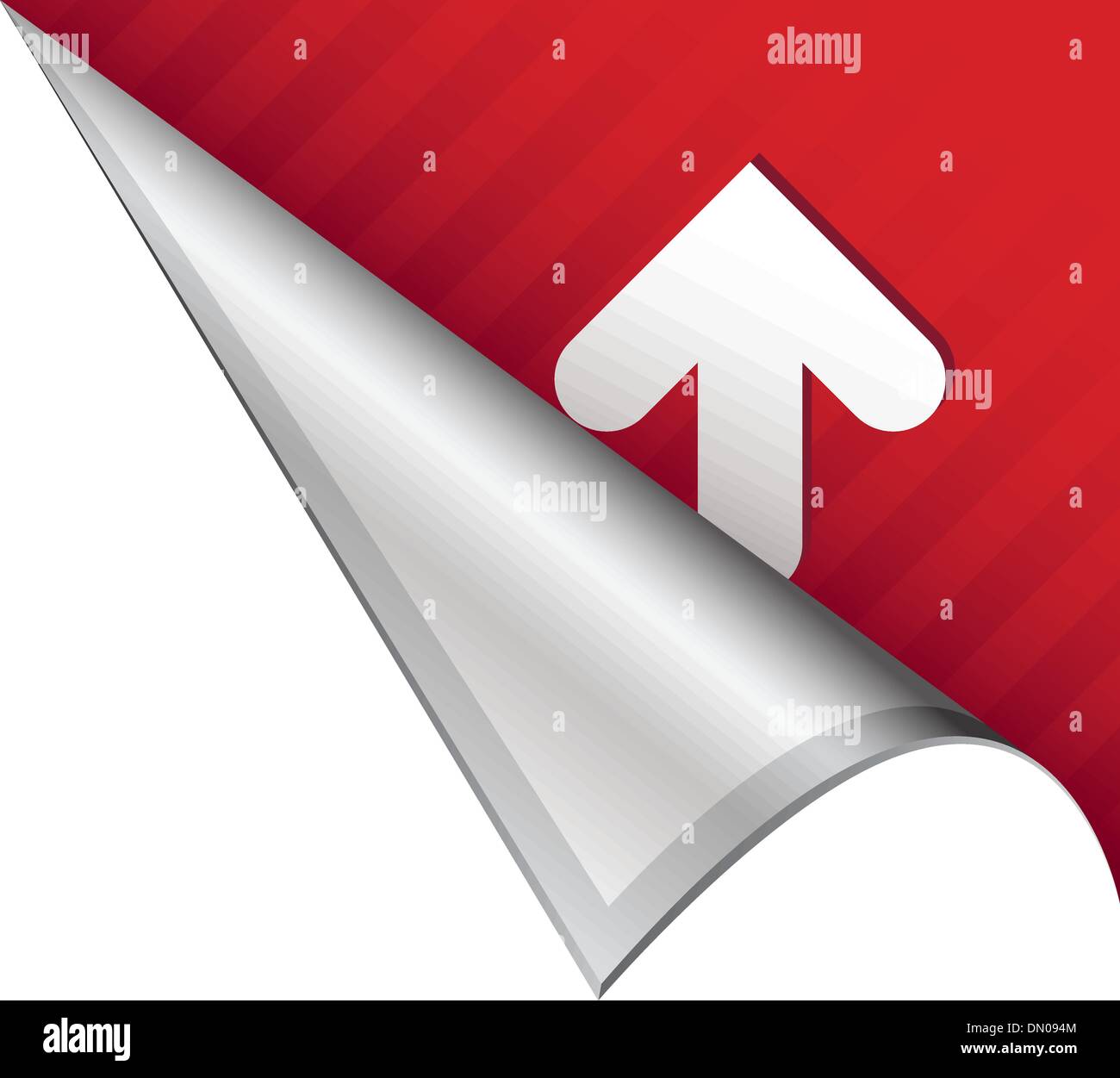 Up arrow corner tab Stock Vector Image & Art - Alamy
