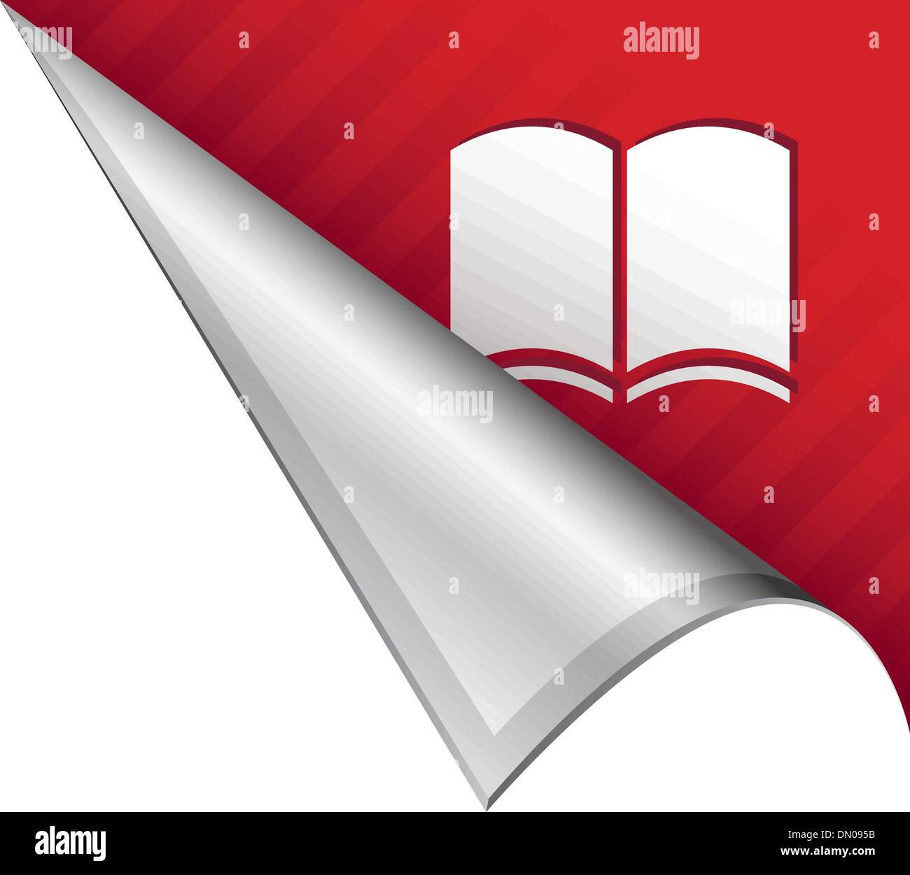 Open book red book marker Stock Vector Images - Alamy