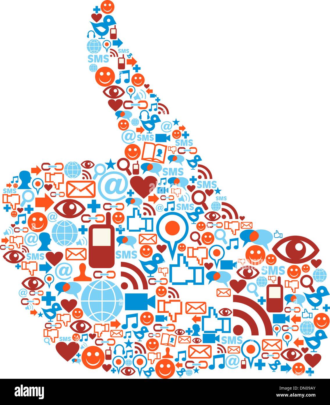 Hand silhouette icons Stock Vector Images - Alamy