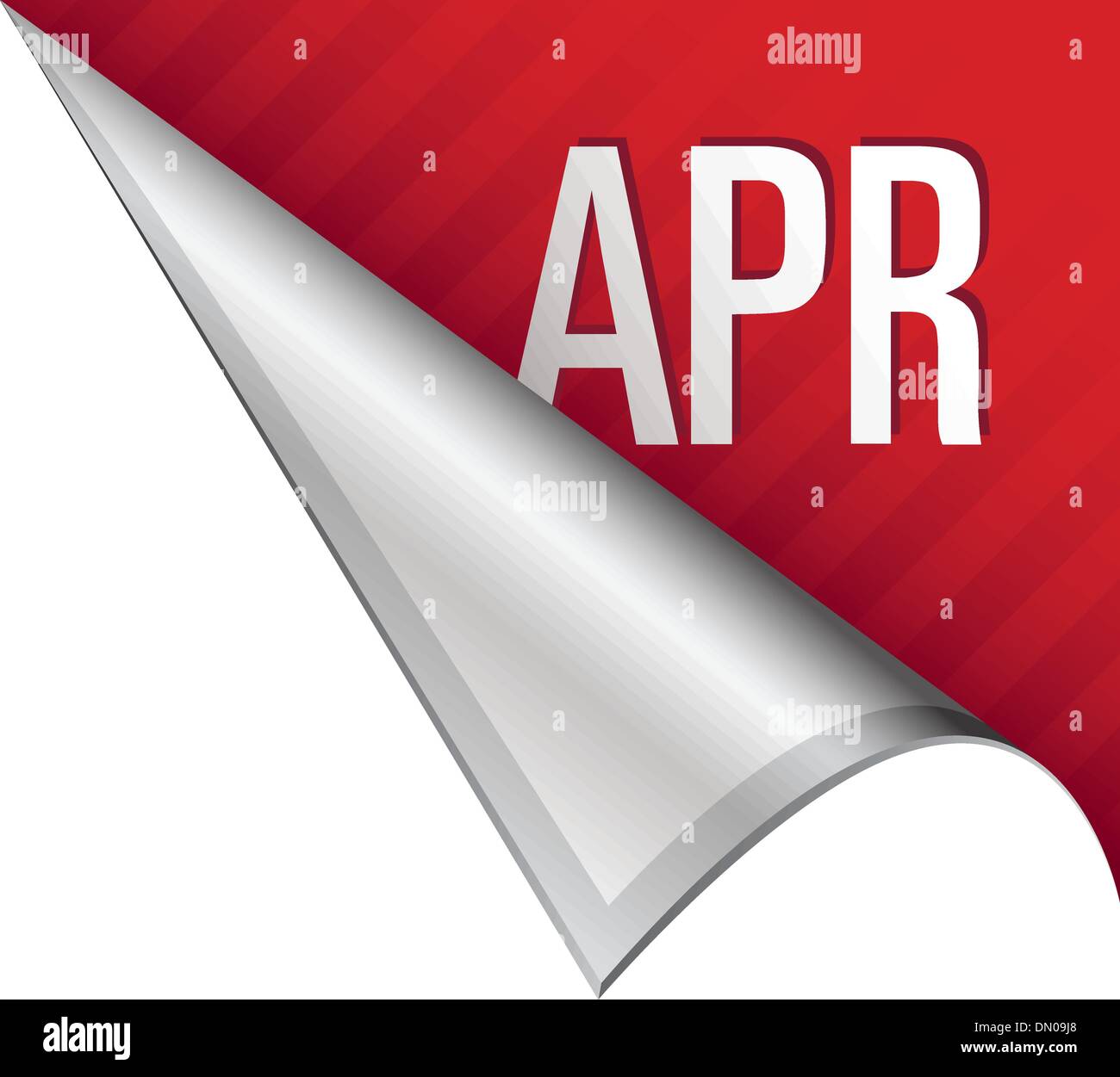 April corner tab Stock Vector Image & Art - Alamy