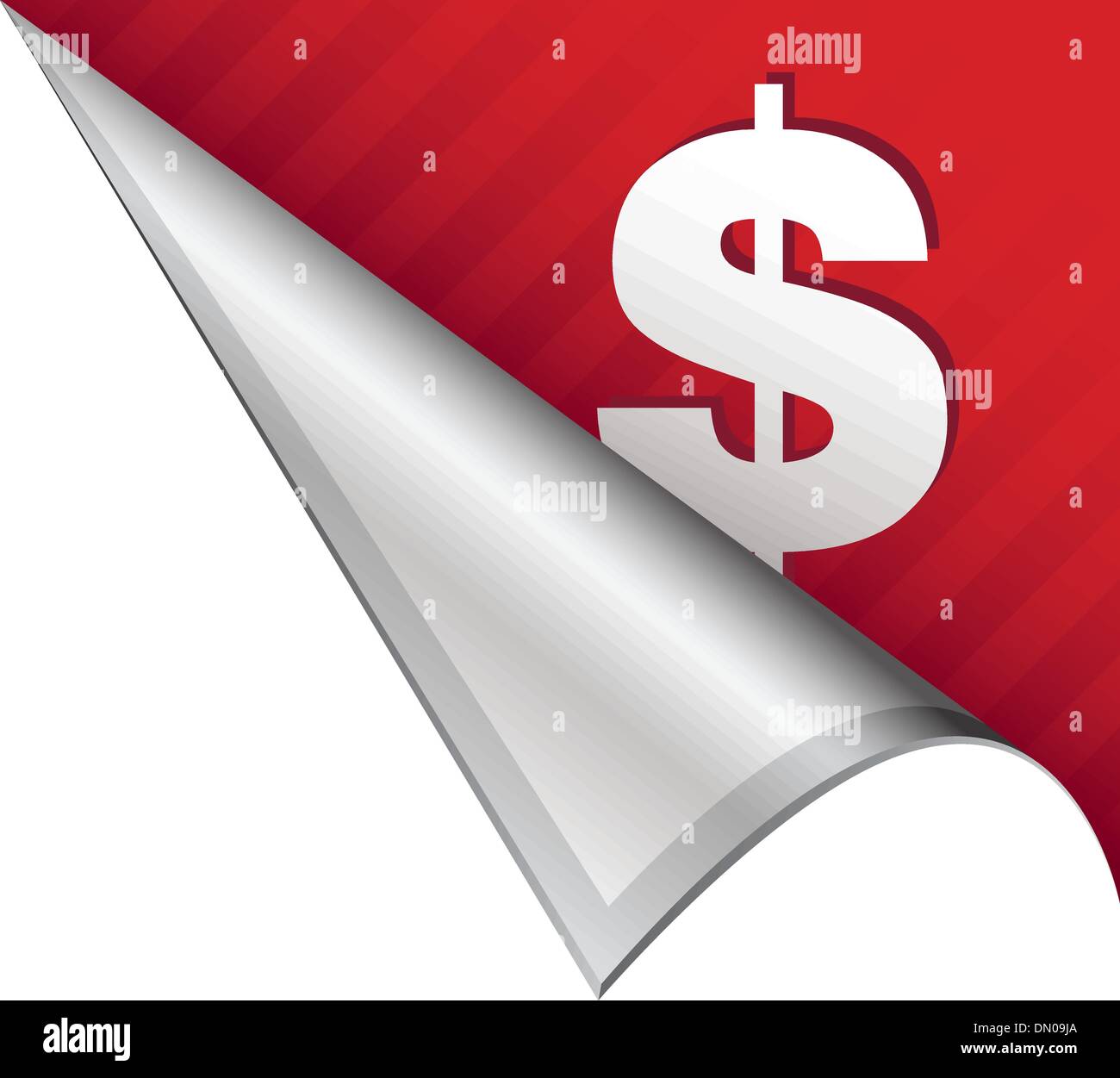 Dollar sign corner tab Stock Vector Image & Art - Alamy