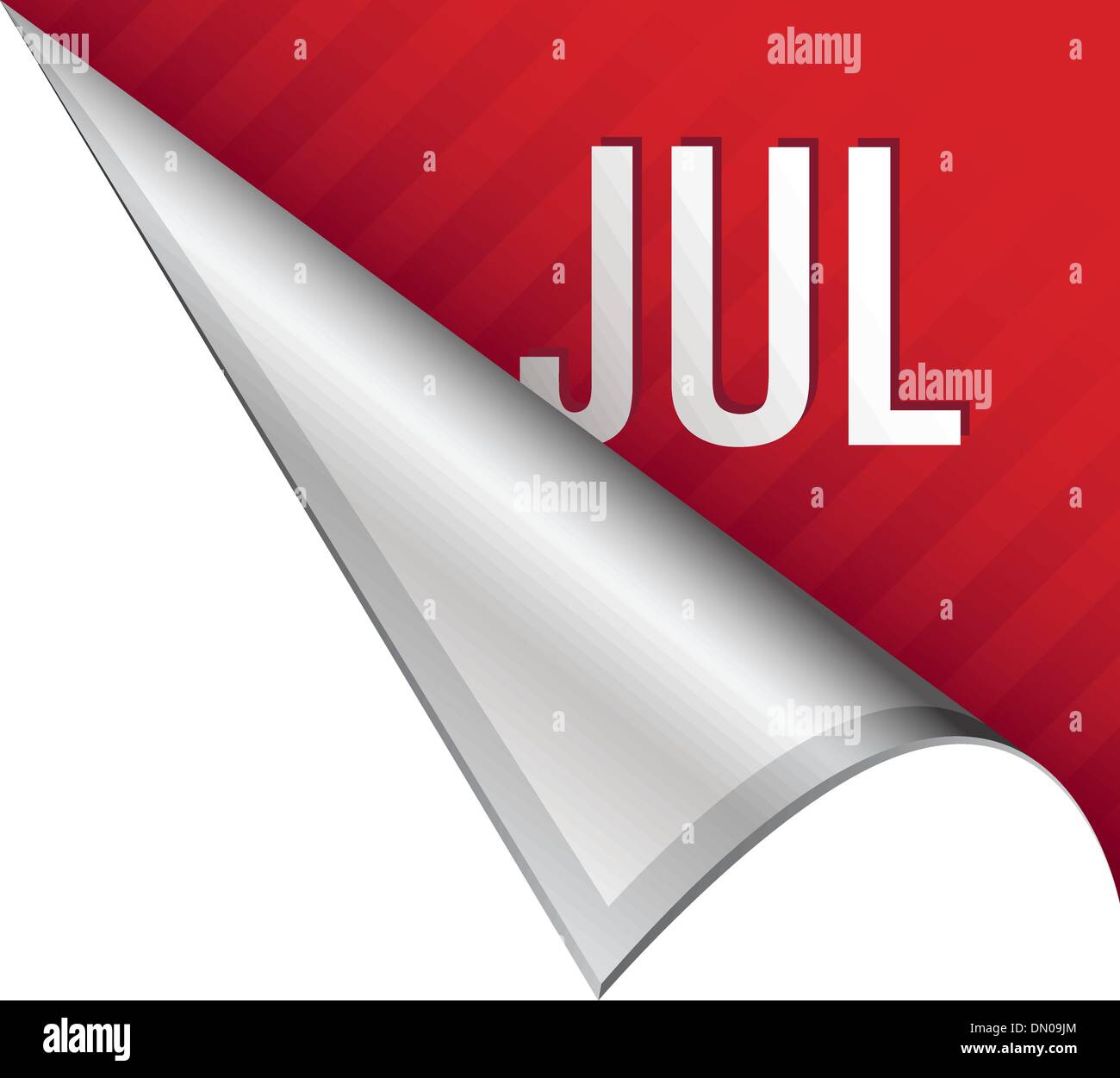 July corner tab Stock Vector Image & Art - Alamy