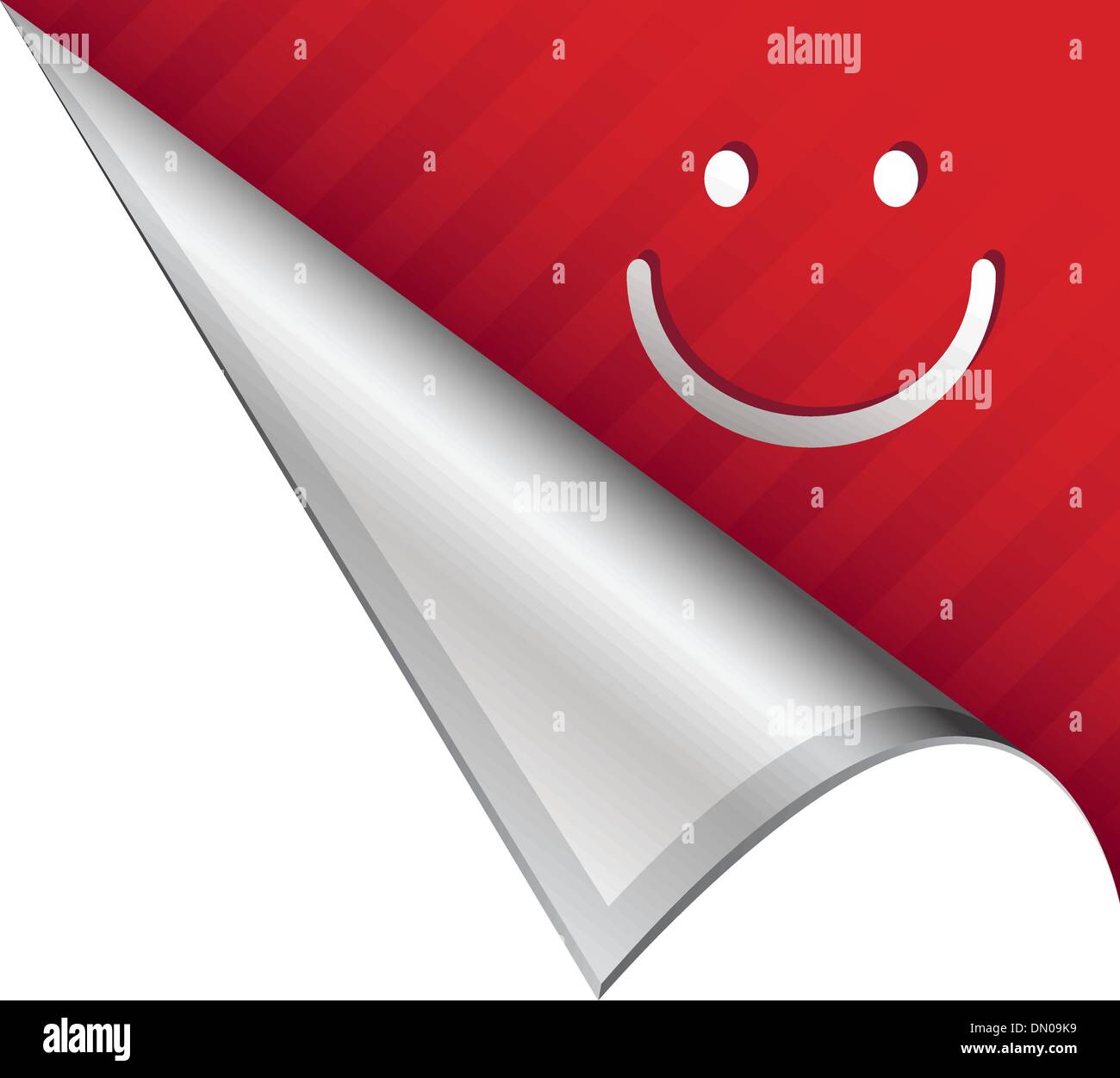 Happy face corner tab Stock Vector Image & Art - Alamy