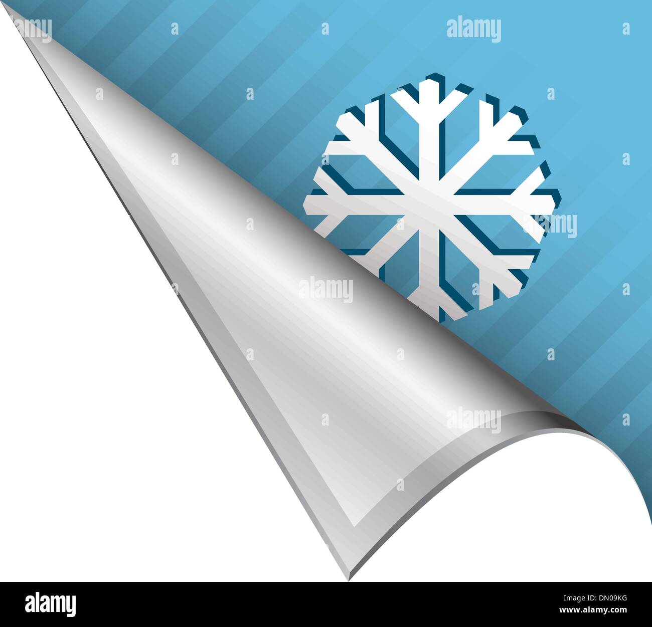 Frozen snowflake corner tab Stock Vector Image & Art - Alamy