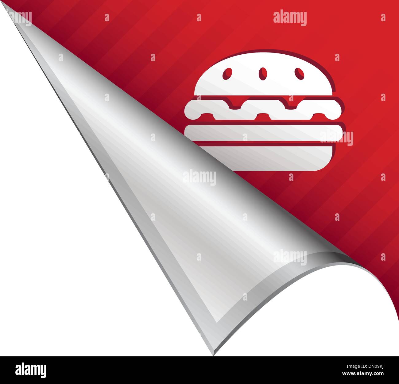 Hamburger corner tab Stock Vector Image & Art - Alamy
