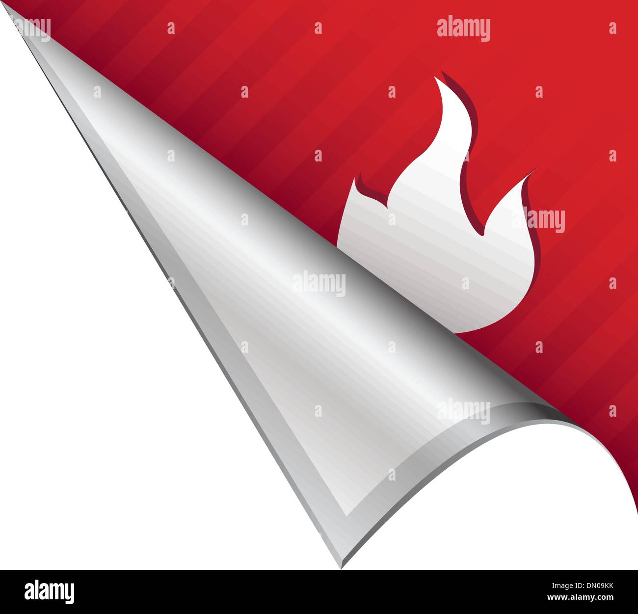 Fire corner tab Stock Vector Image & Art - Alamy