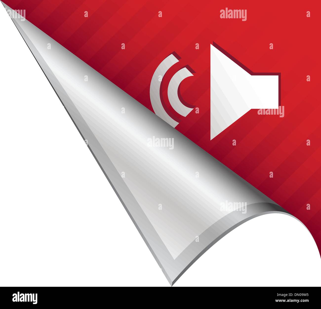 Volume control corner tab Stock Vector Image & Art - Alamy