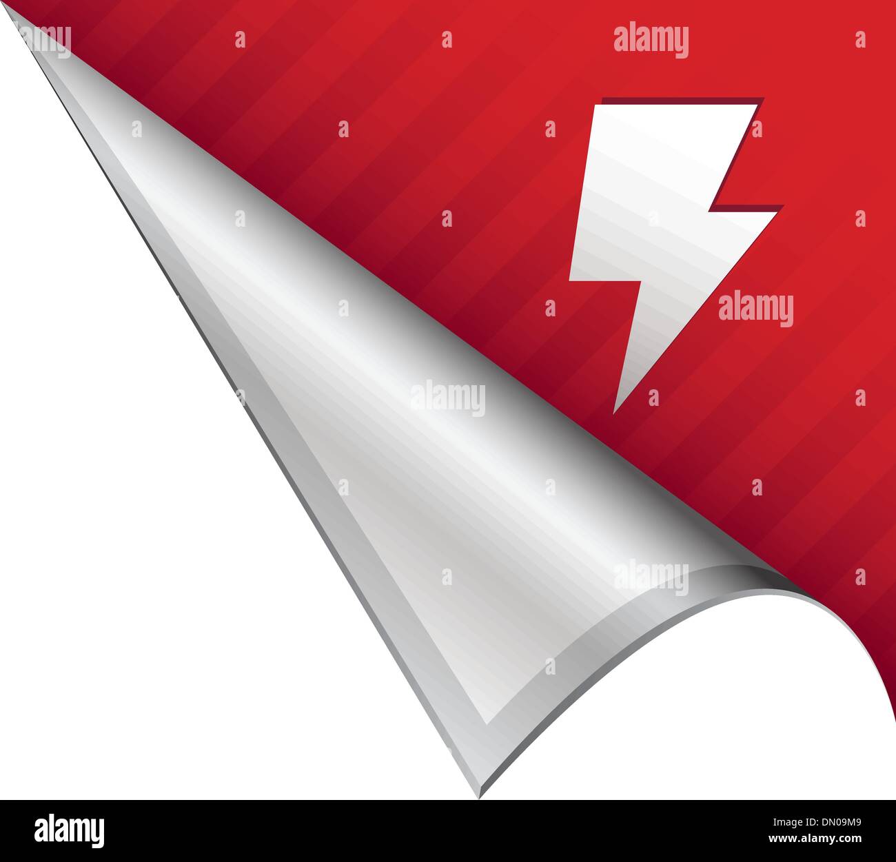 Lightning bolt corner tab Stock Vector Image & Art - Alamy