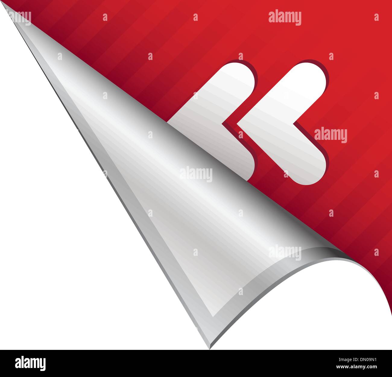 Reverse corner tab Stock Vector Image & Art - Alamy