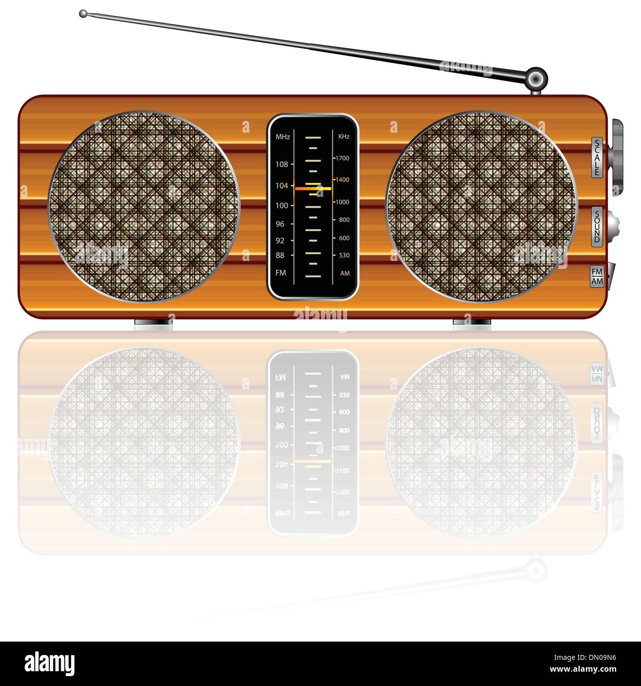 Receiver portable radio station Stock Vector Images - Alamy