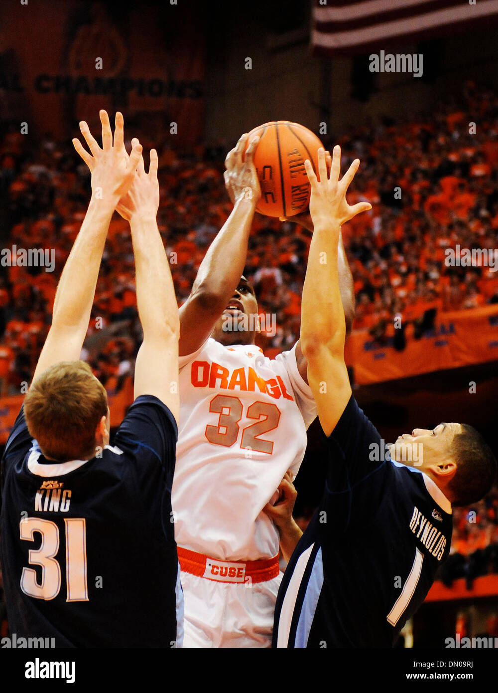 February 27, 2010: Syracuse forward Kris Joseph (32) goes for two ...