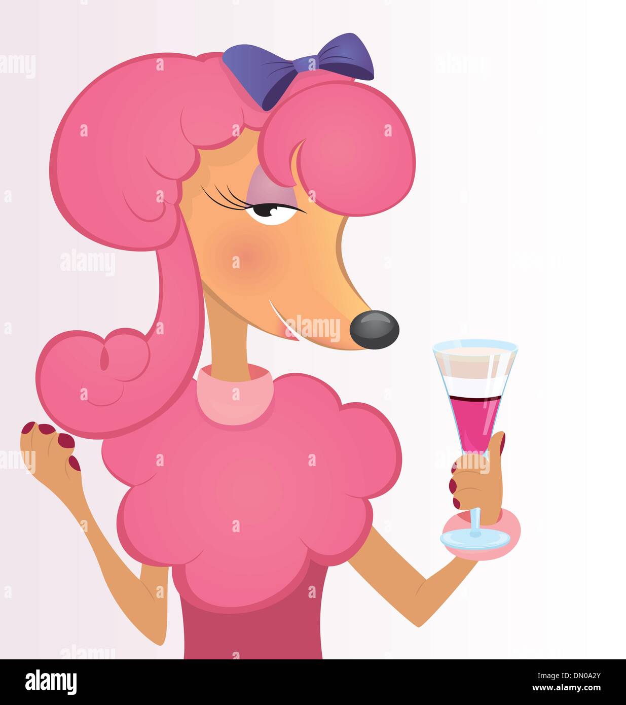 Dog with layered cocktail Stock Vector Image & Art - Alamy