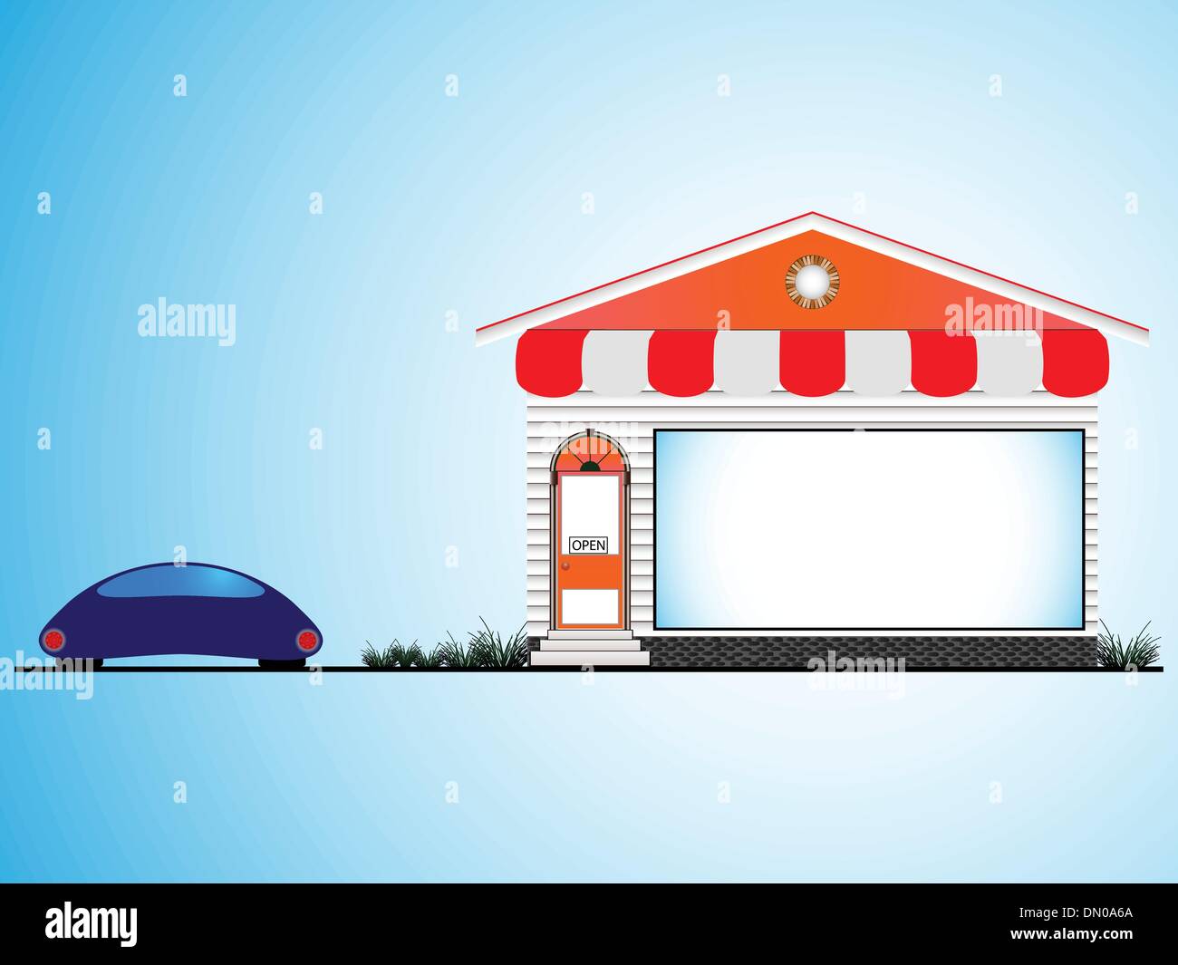 Office shop front Stock Vector Images - Alamy