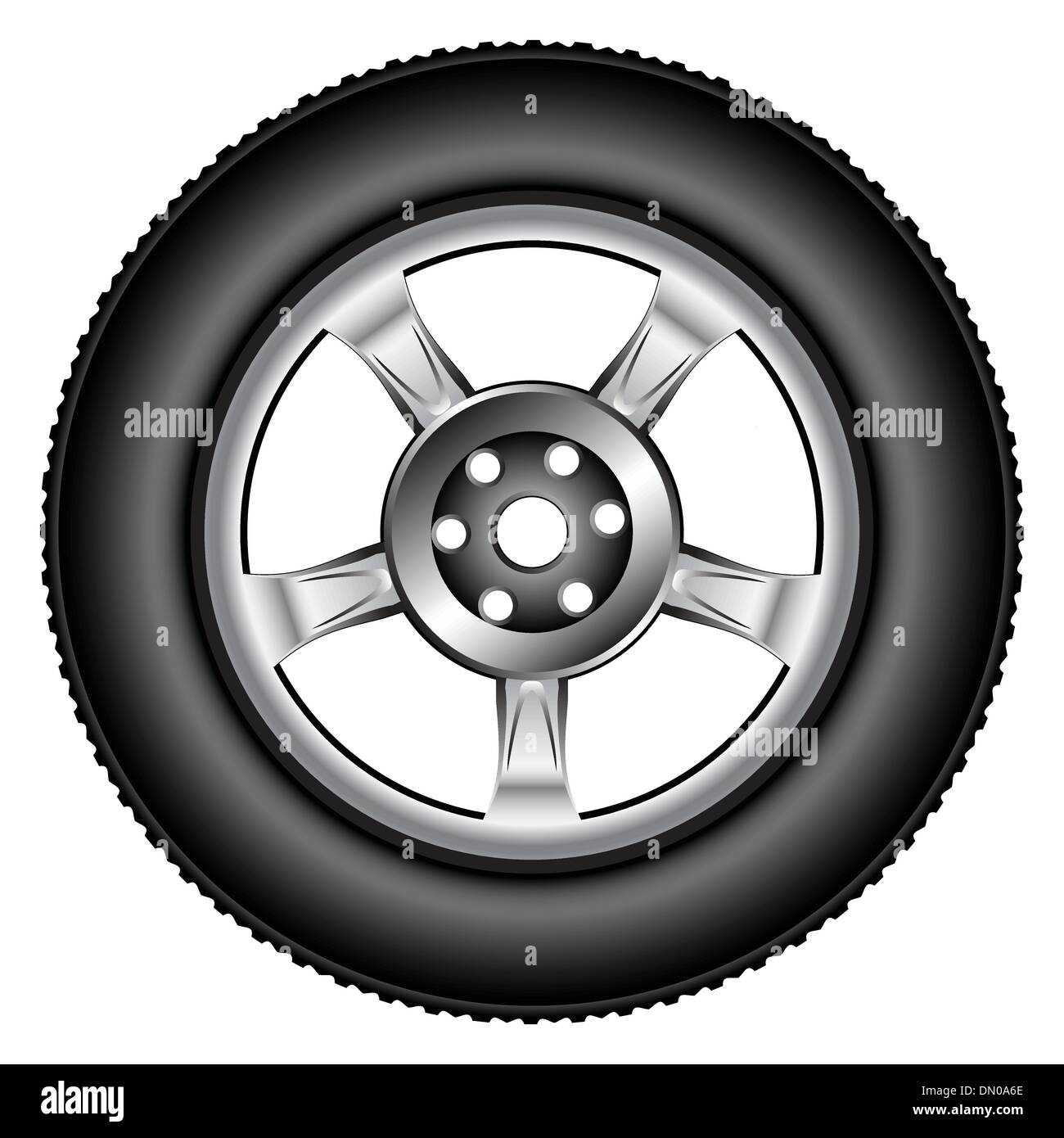 alloy wheel tyre Stock Vector Image & Art - Alamy