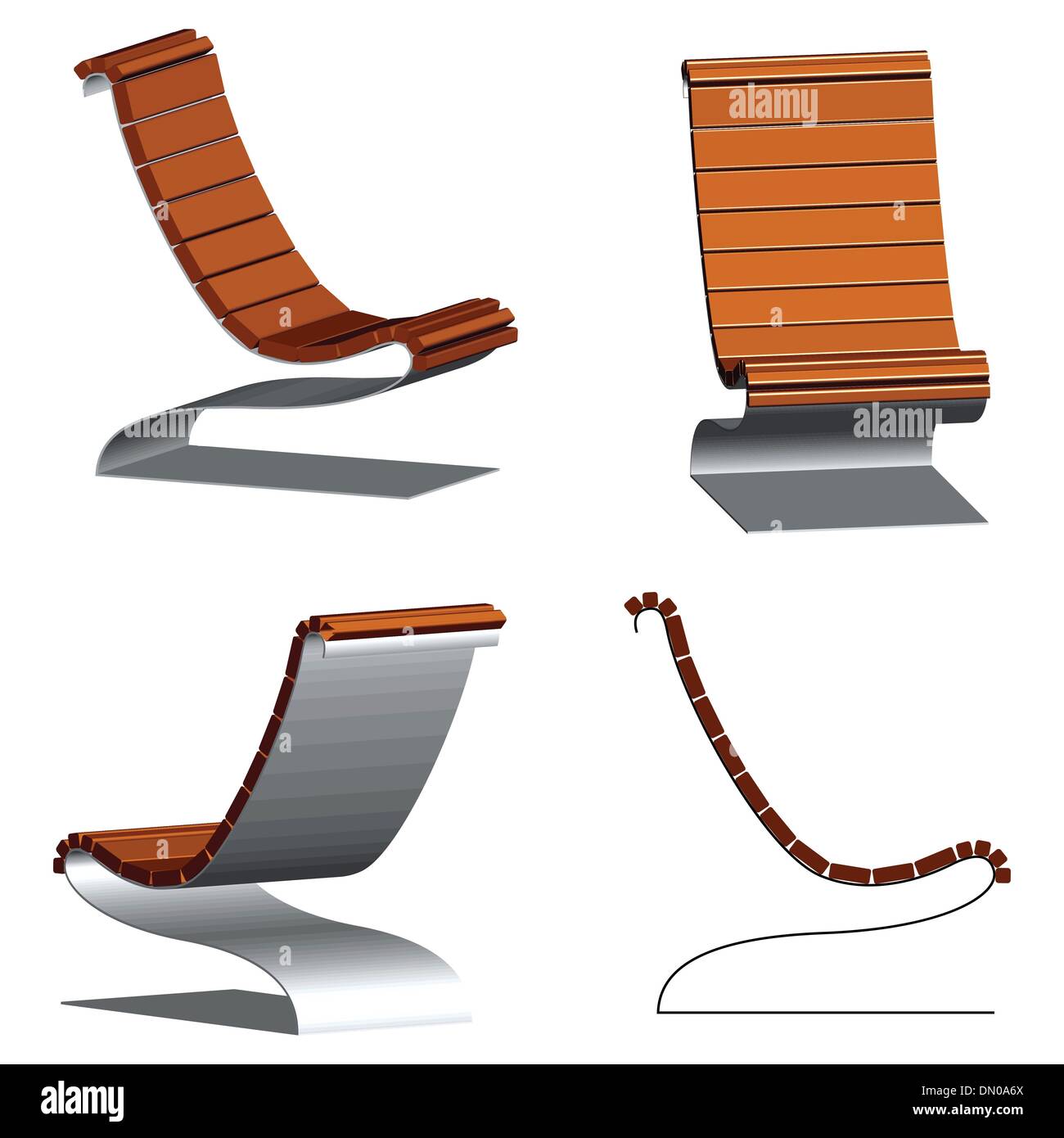 Outdoor seating chairs Cut Out Stock Images & Pictures - Alamy