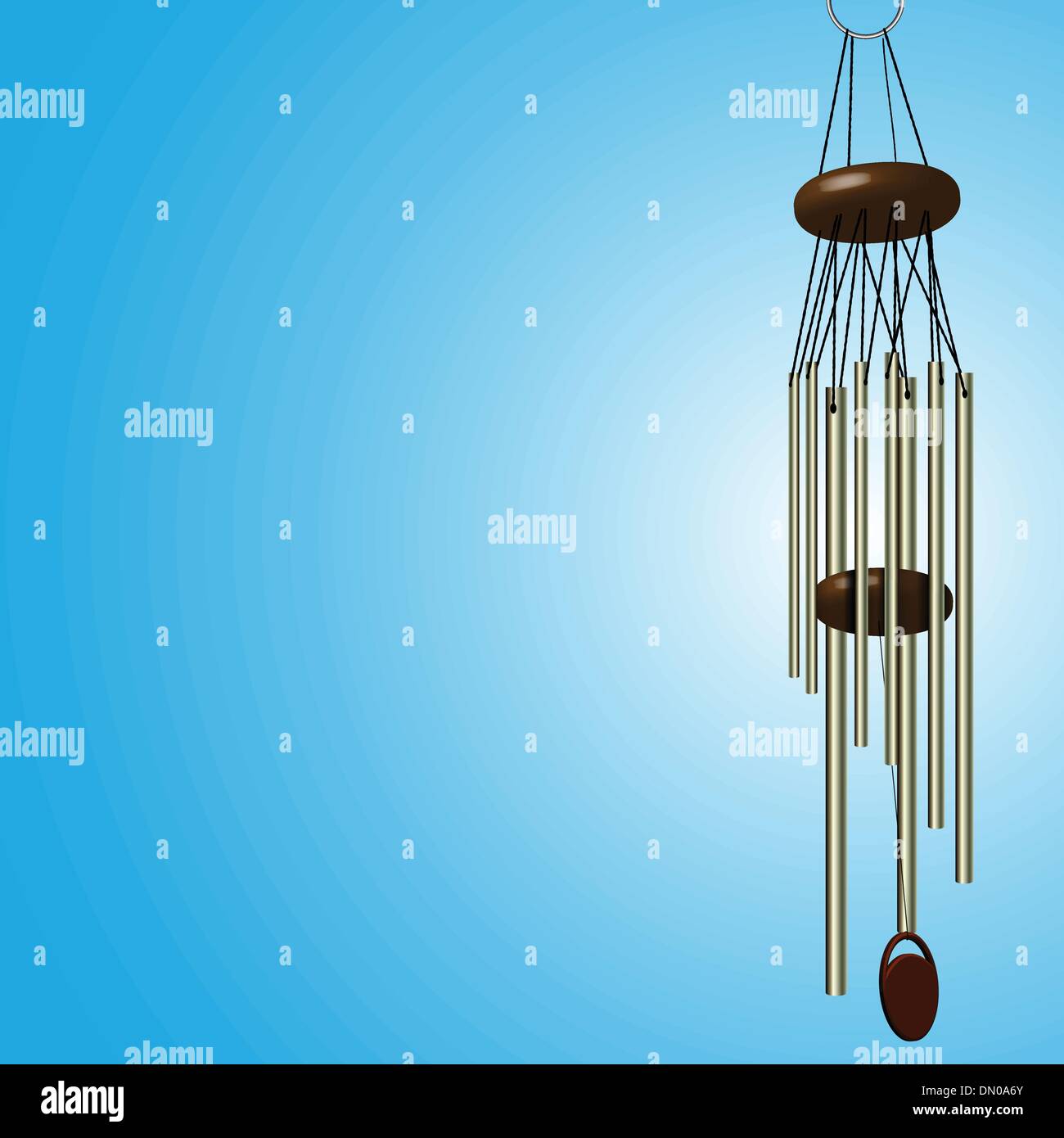 Wind chime vector vectors hi-res stock photography and images - Alamy