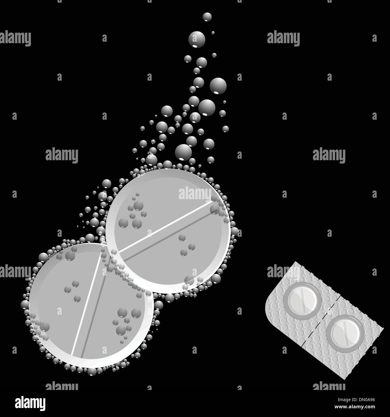 Blister pack of pills Stock Vector Images - Alamy