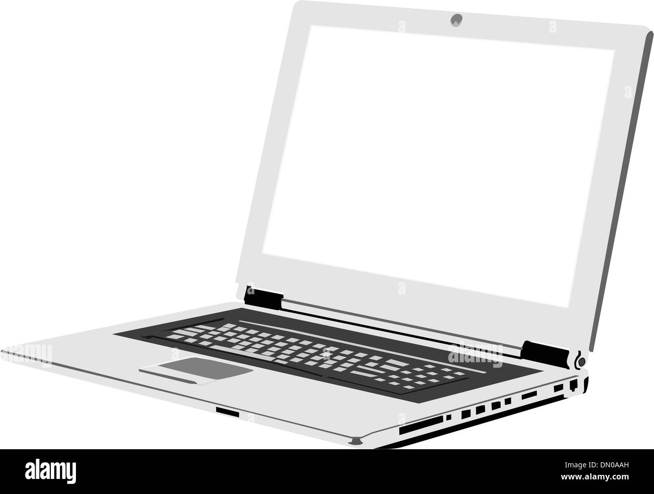 Student typing at computer Stock Vector Images - Alamy