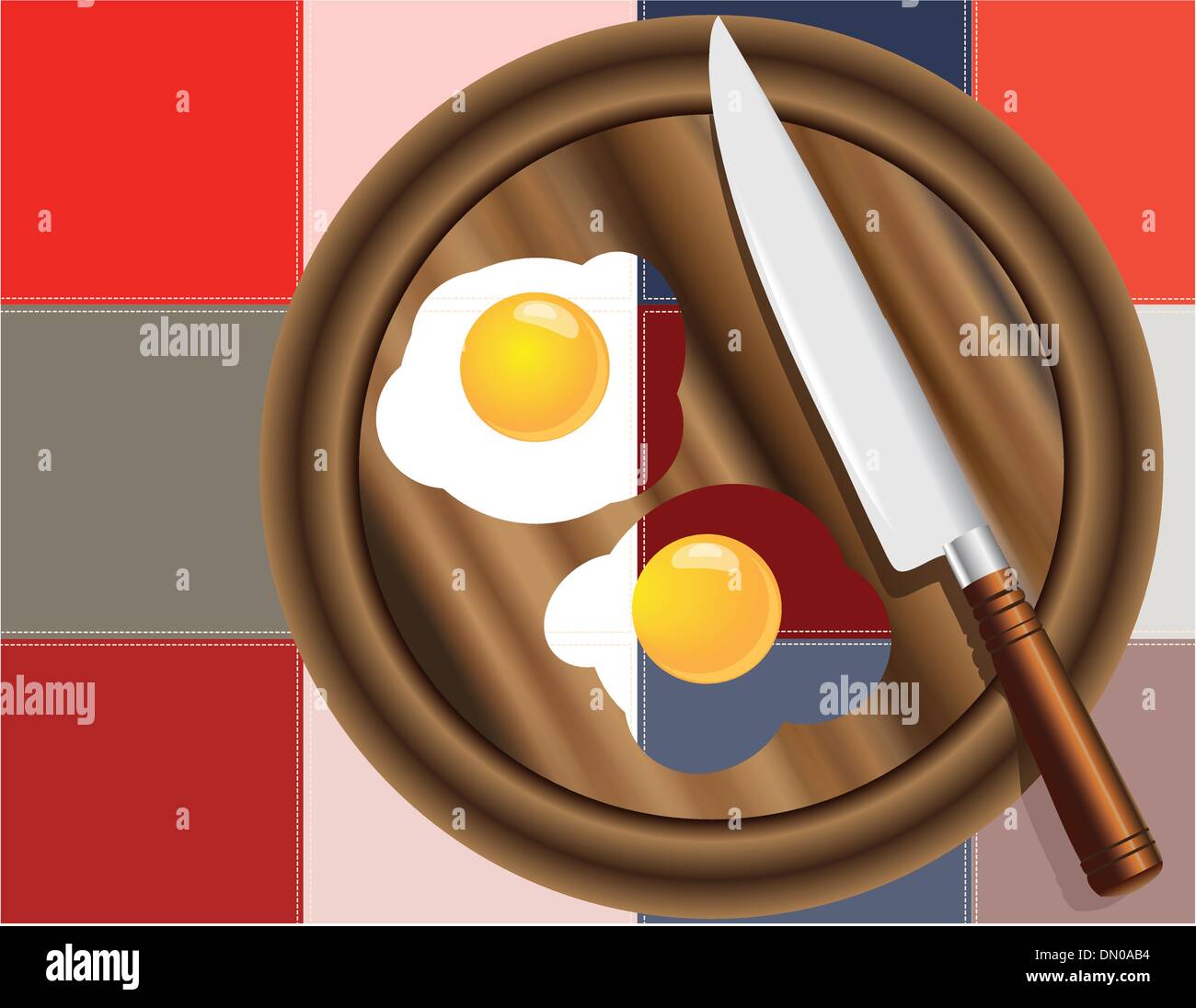 Colored squares and fried eggs Stock Vector Image & Art - Alamy