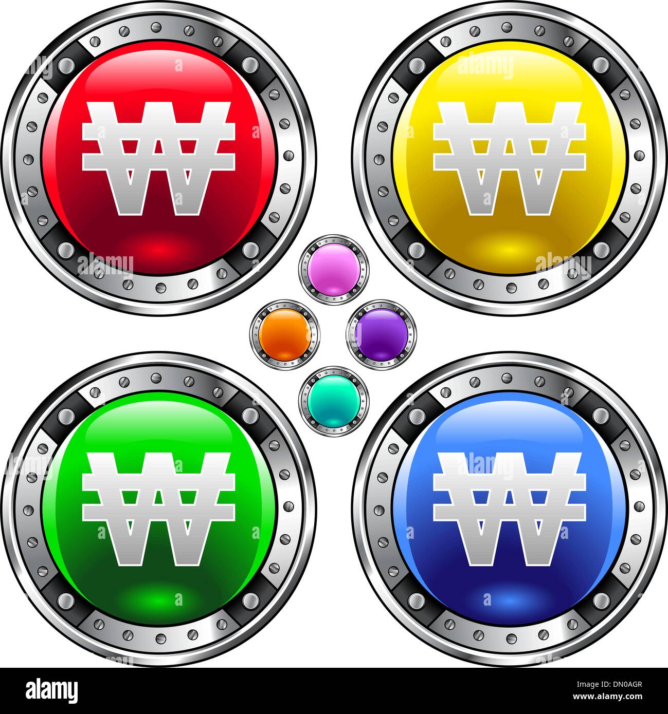 Won vectors Cut Out Stock Images & Pictures - Alamy