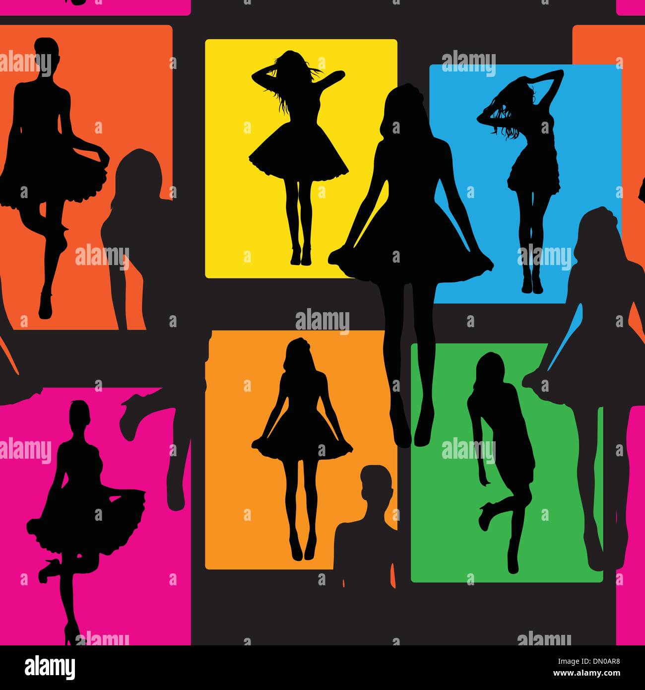 seamless people pattern Stock Vector Image & Art - Alamy