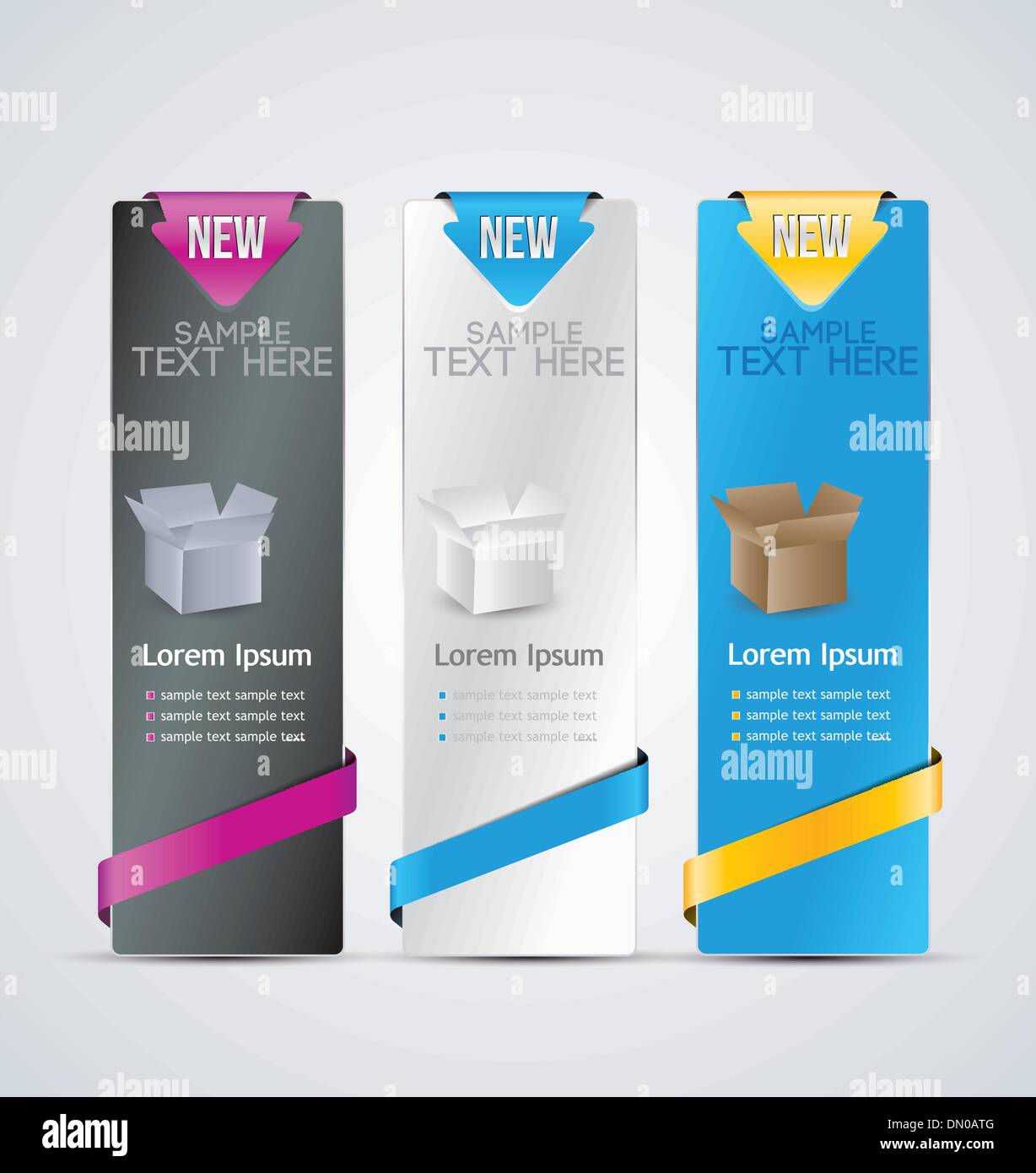 Set business white banners Stock Vector Images - Alamy