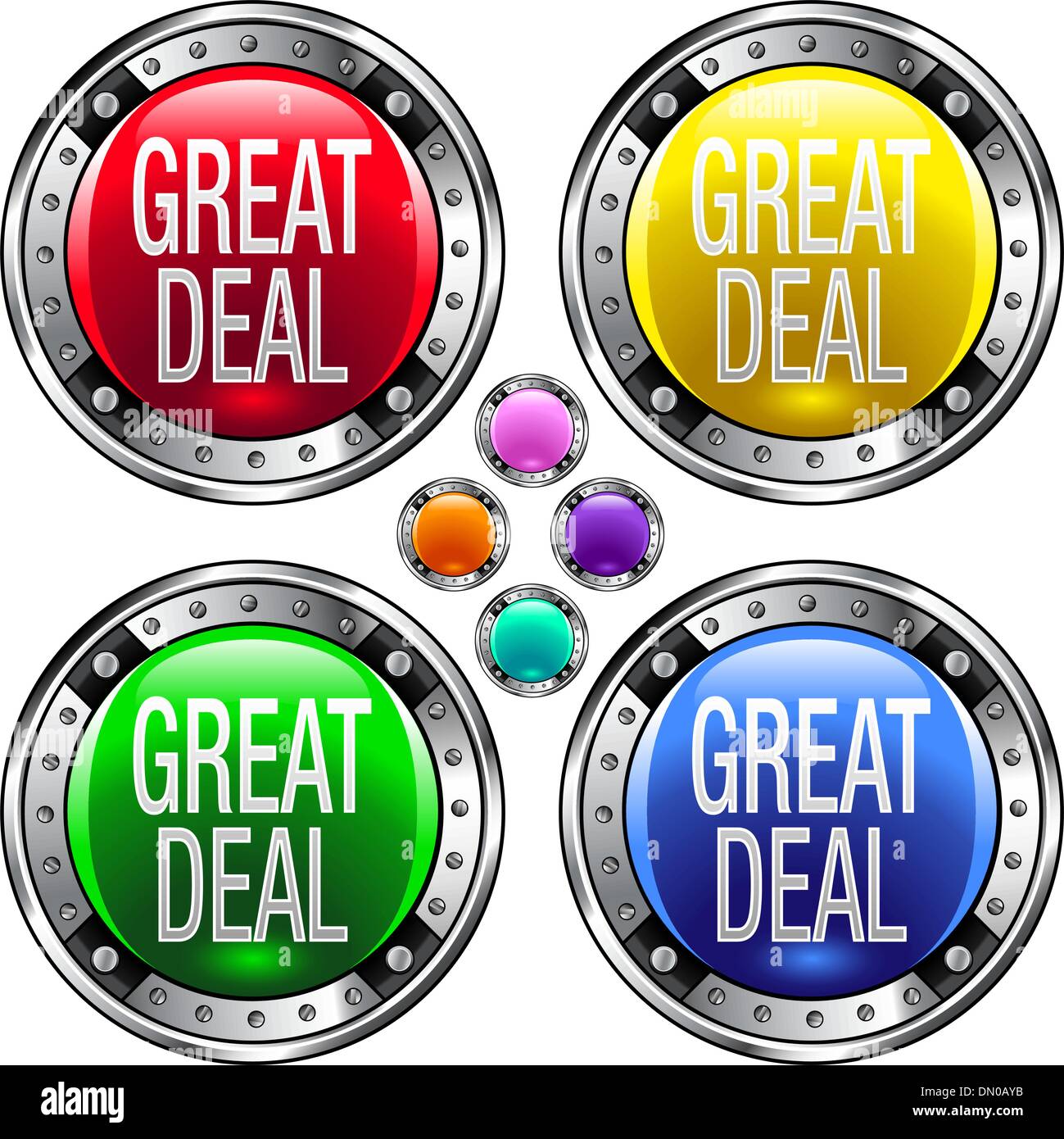 Hot deal button sign hi-res stock photography and images - Alamy