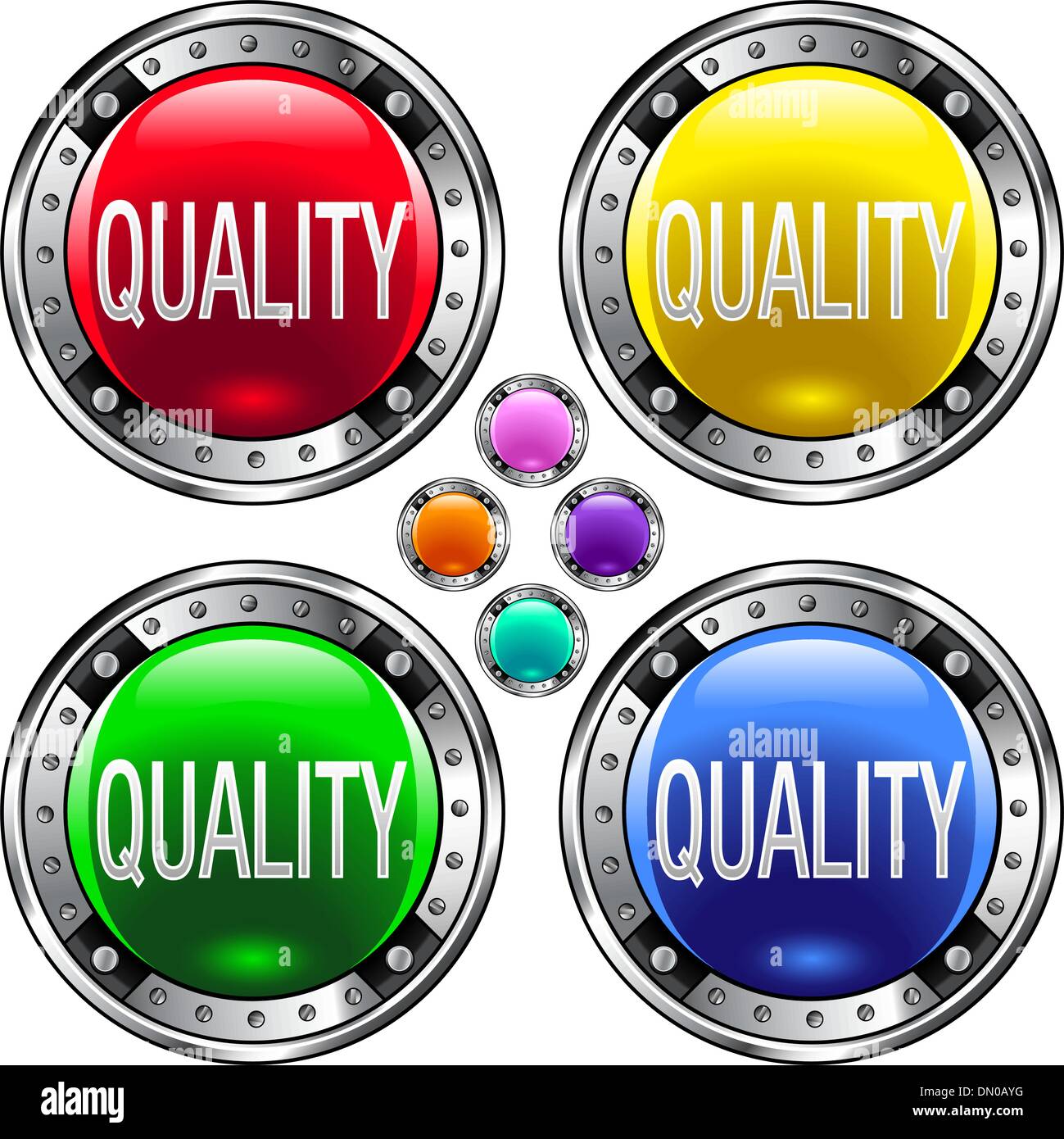 Quality circle Stock Vector Images - Alamy