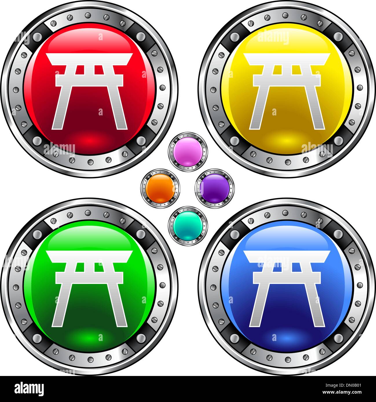 Symbol shinto Stock Vector Images - Alamy