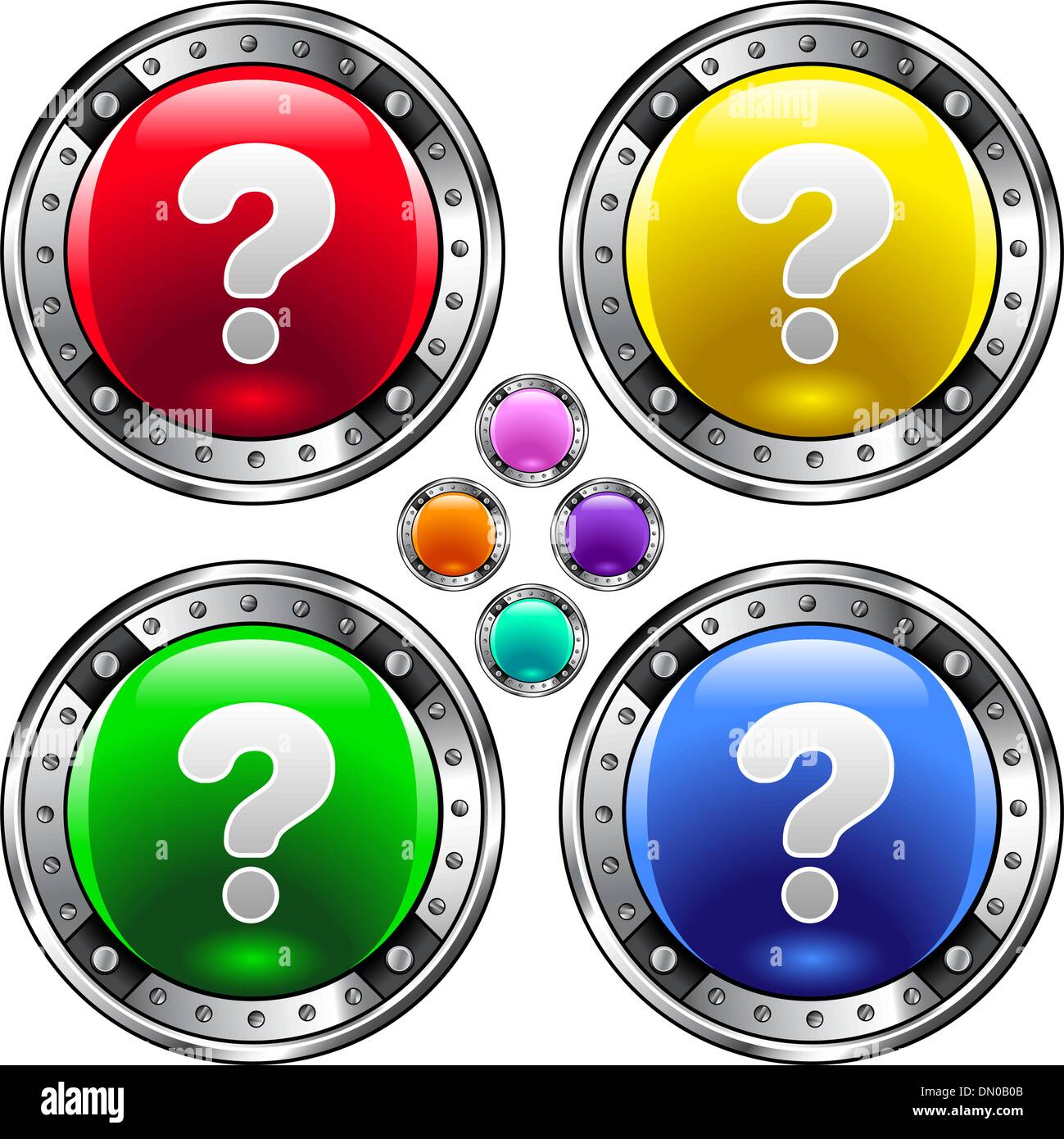 Question mark colorful button Stock Vector Image & Art - Alamy