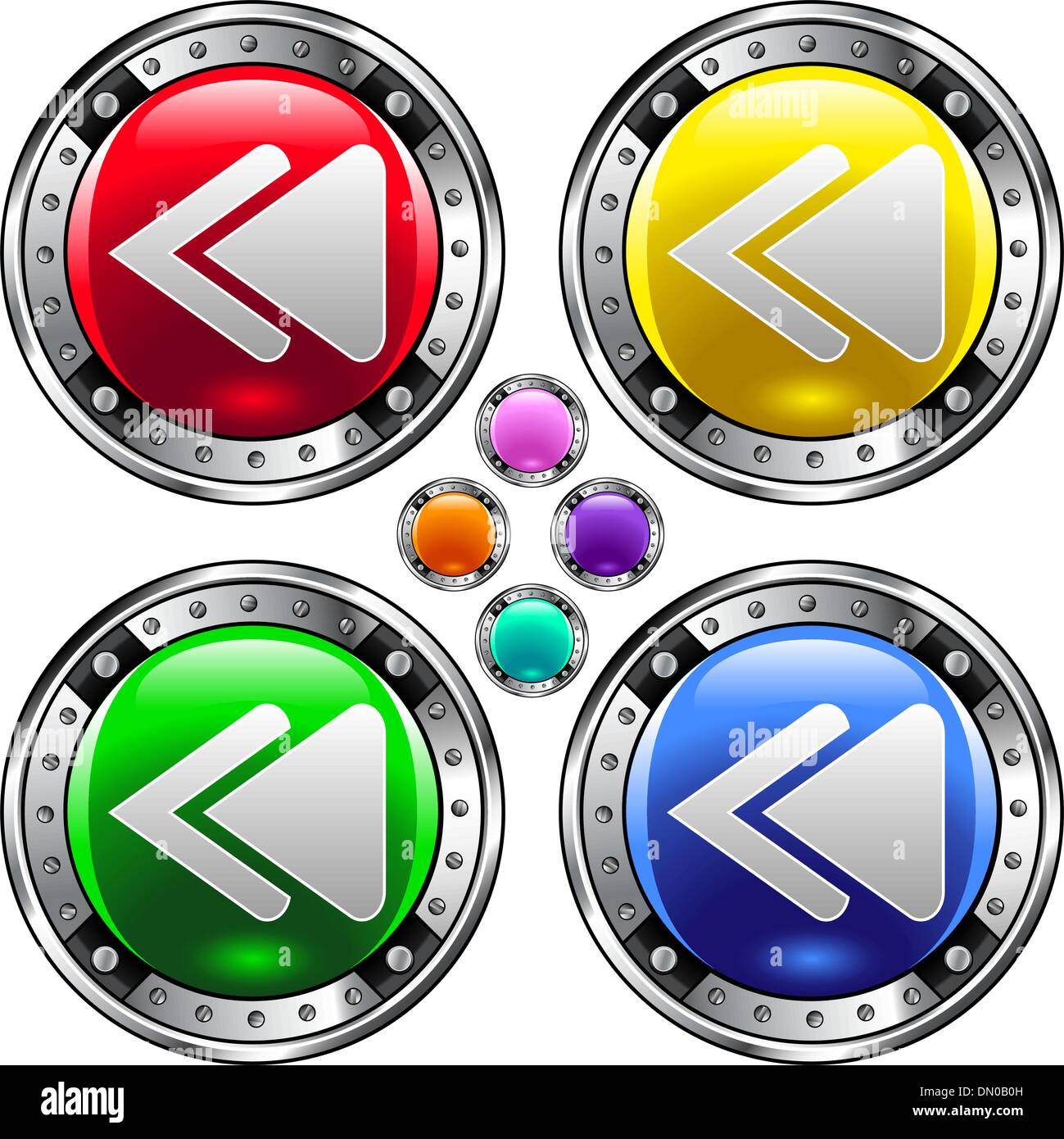 Rewind arrow Cut Out Stock Images & Pictures - Alamy